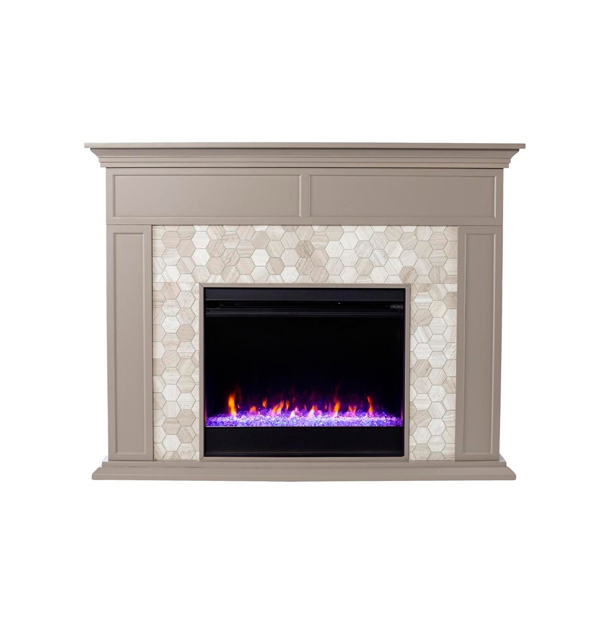 Click here for Augusta Home Torlington Marble Tiled Fireplace - G... prices
