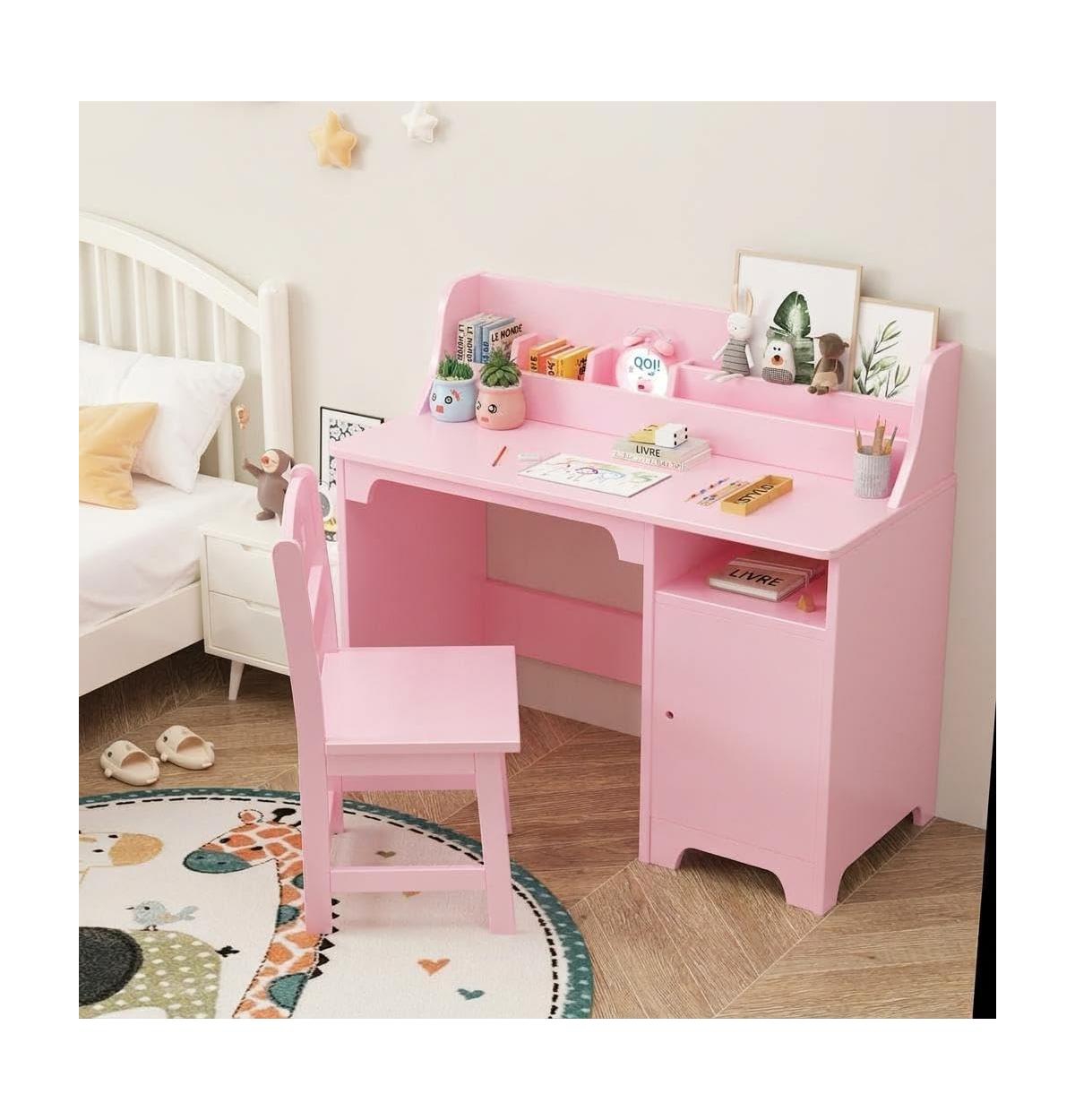 Click here for homfan Kids Desk and Chair Set  35 Inch Mdf Wooden... prices