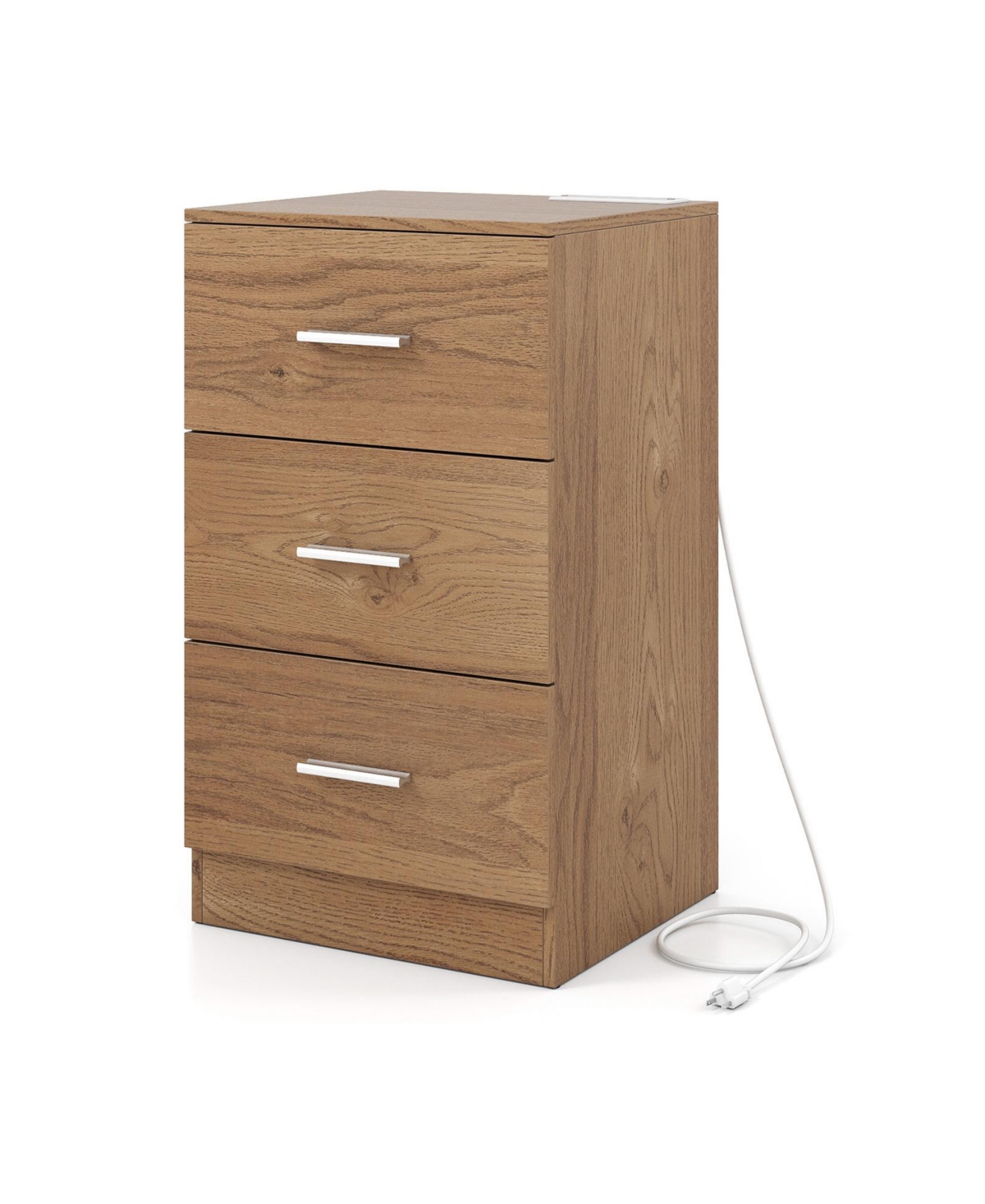 Click here for Slickblue Nightstand with Charging Station and 3 S... prices
