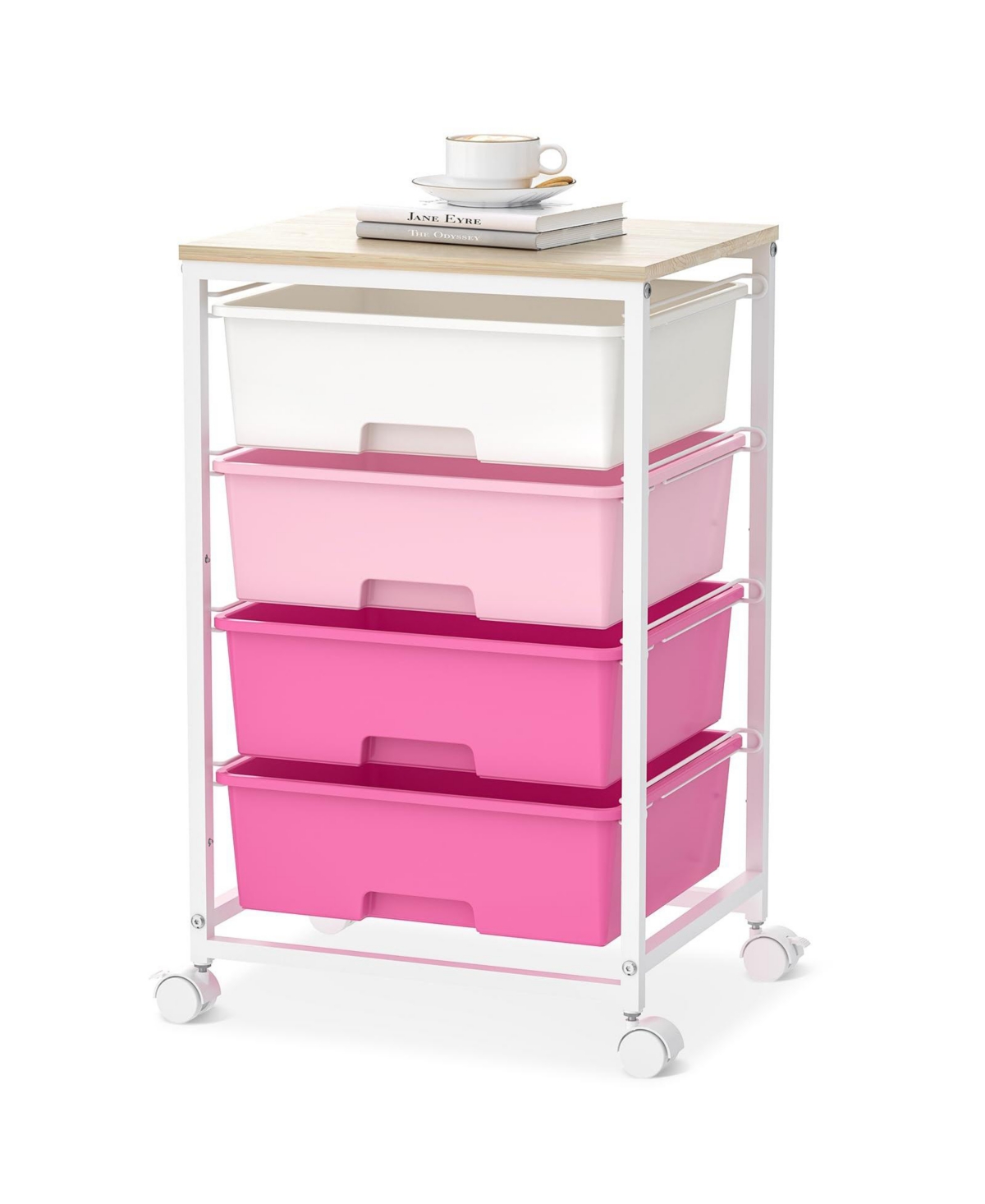 Click here for Xdovet 4-Tier Mobile Storage Cart with Drawers - D... prices