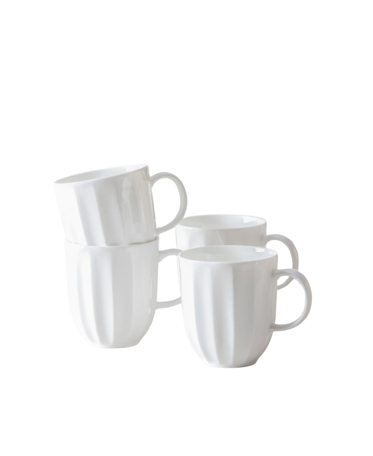 Click here for Fortessa Blyss Bone China Scalloped Mugs  Set of 4... prices