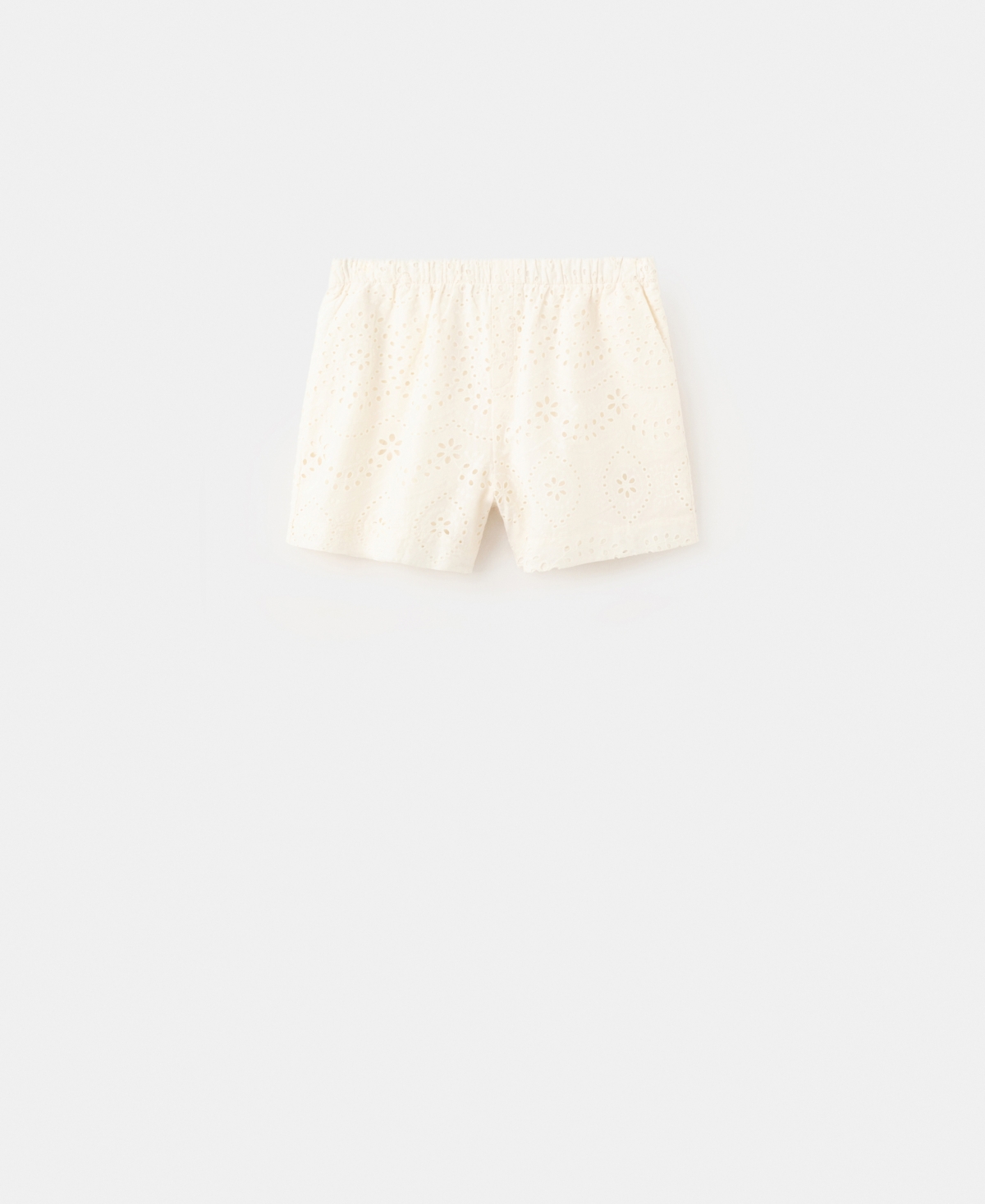 Click here for Mango Womens Openwork Embroidery Cotton Shorts - E... prices