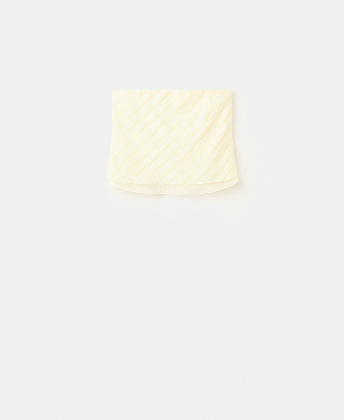 Click here for Mango Womens Strapless Checkered Top - Yellow prices