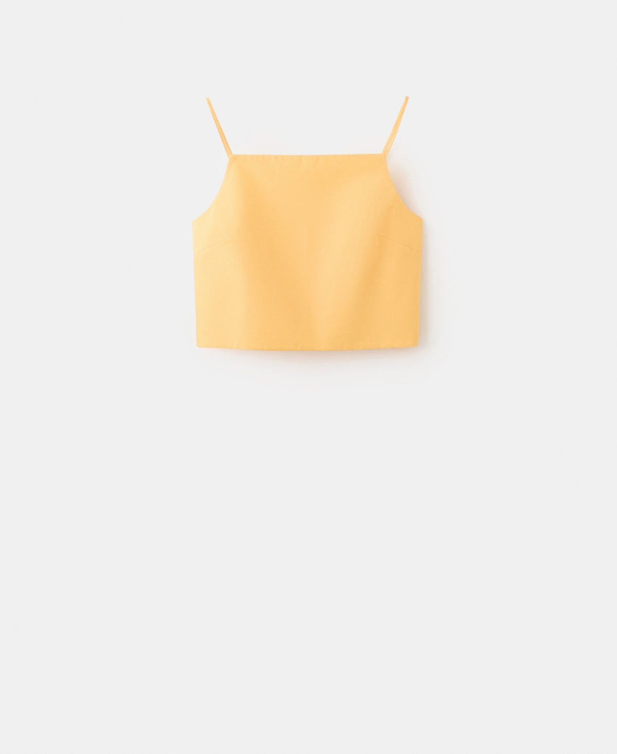 Click here for Mango Womens Cotton Tank Top - Pastel Yellow prices