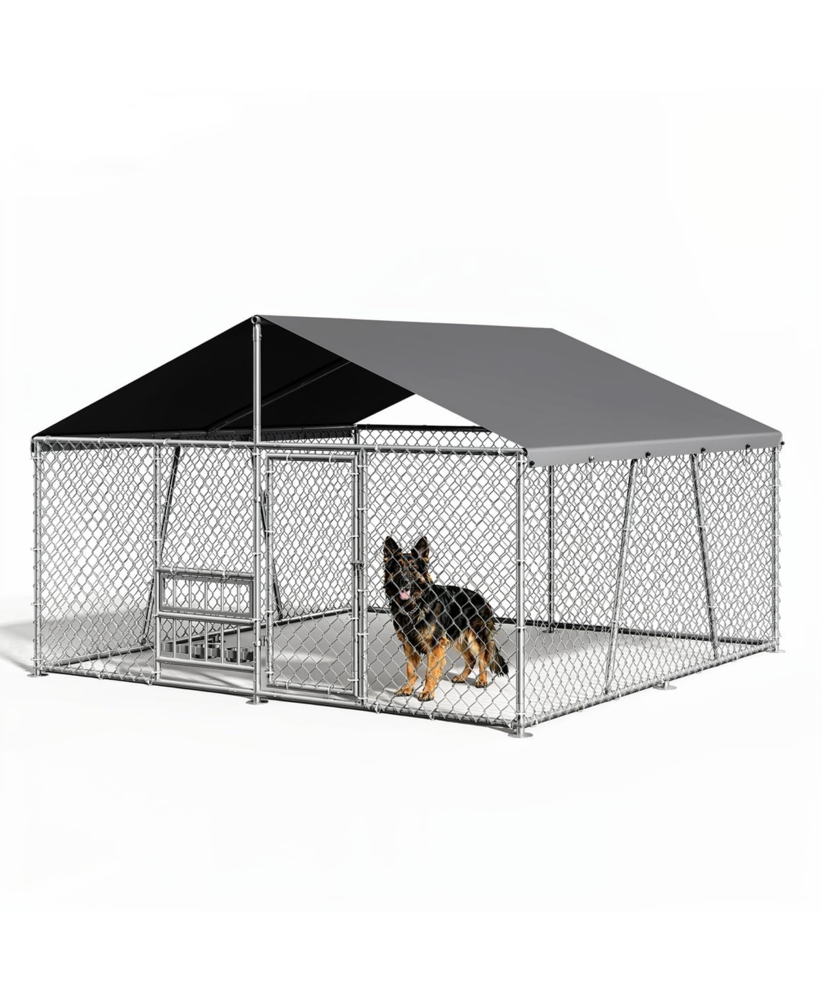 Click here for homfan Spacious Heavy Duty Dog Kennel  Secure Meta... prices