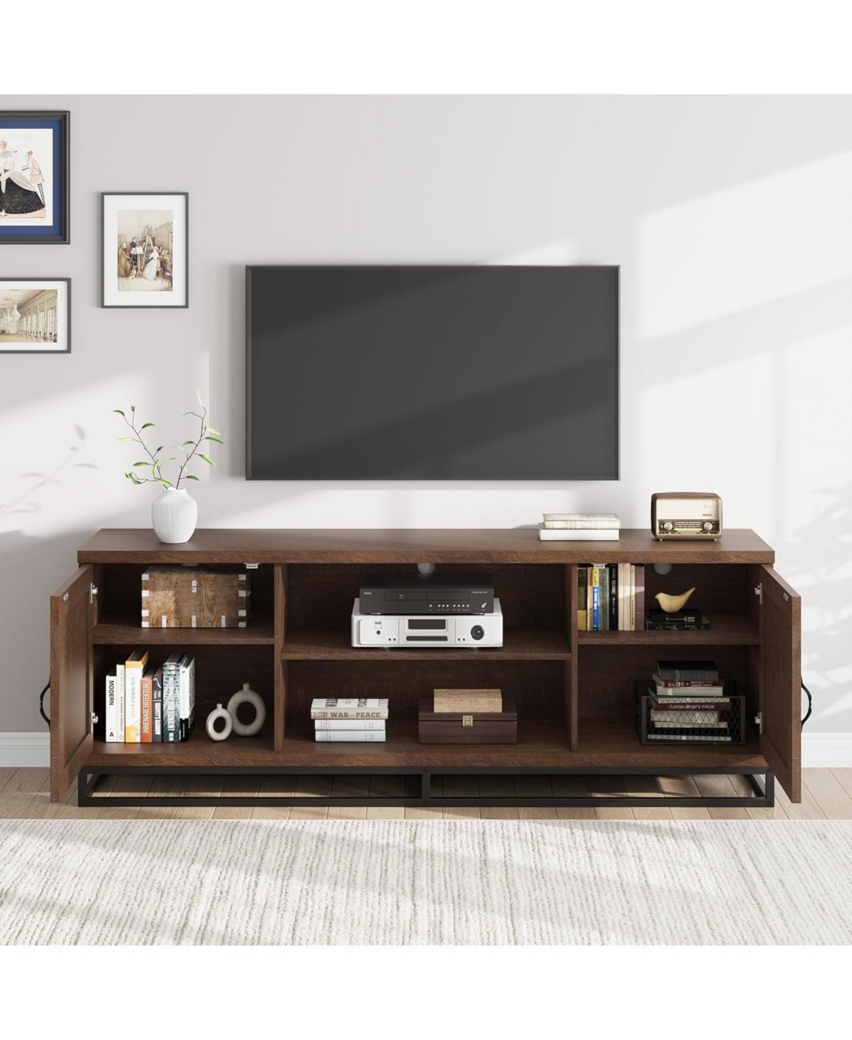 Click here for gaomon Farmhouse Tv Stan  Entertainment Center wit... prices