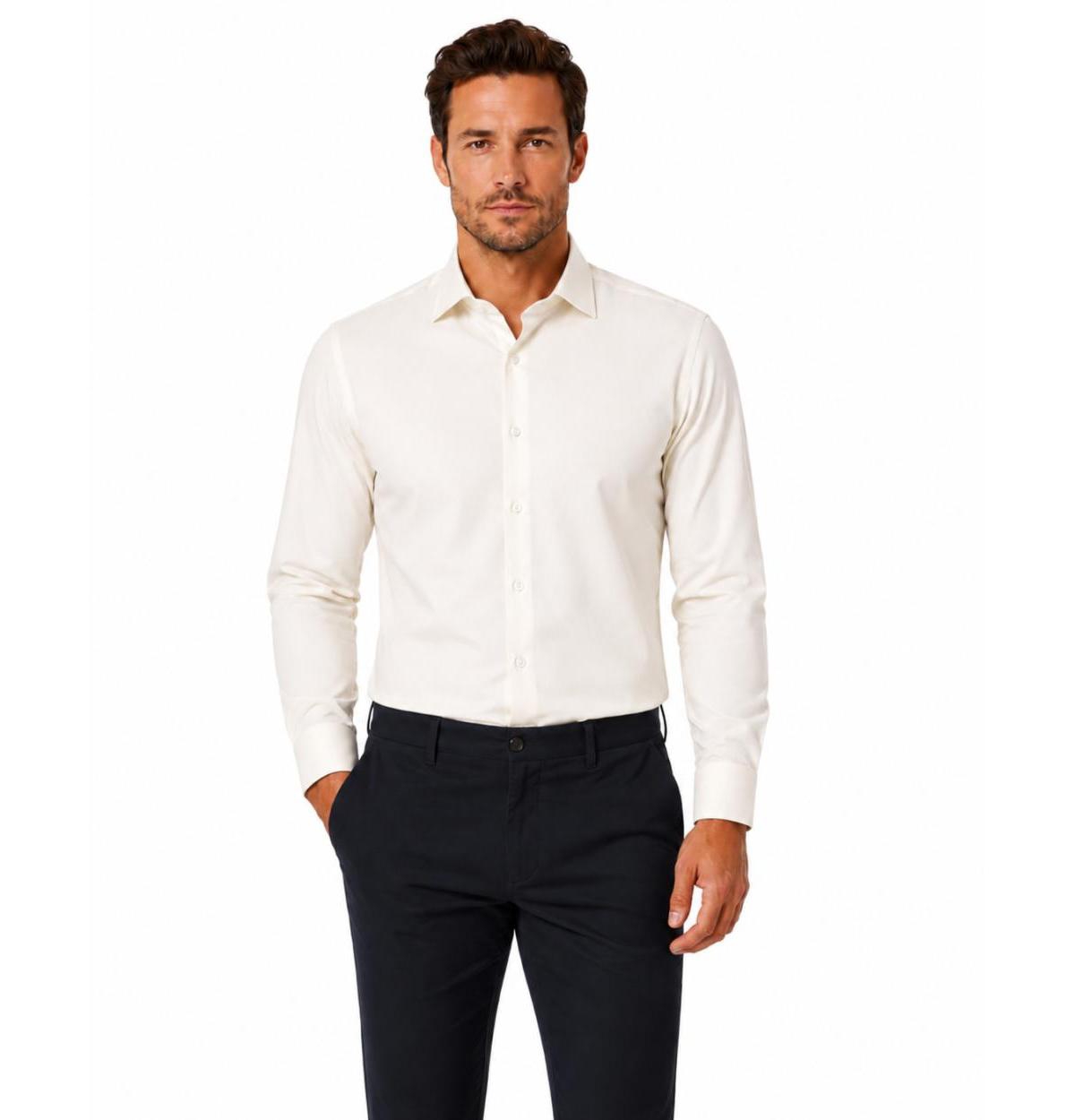 Click here for Elie Balleh Mens Slim Fit Button-Down Shirt - Beig... prices