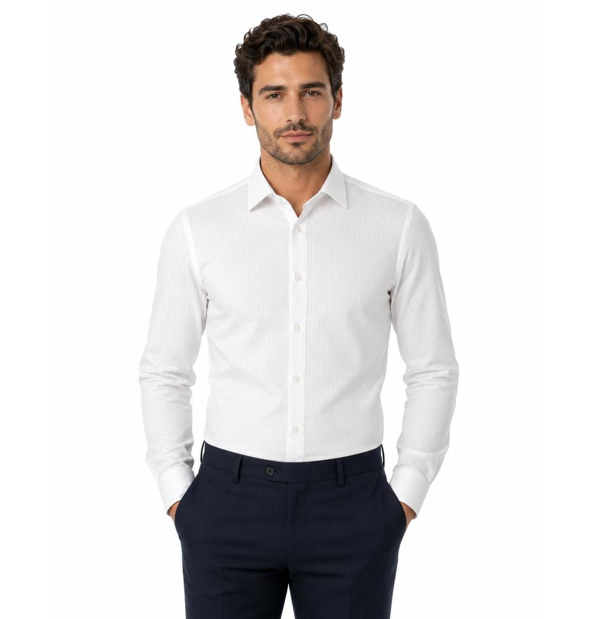 Click here for Elie Balleh Mens Slim Fit Baby Button-Down Shirt -... prices