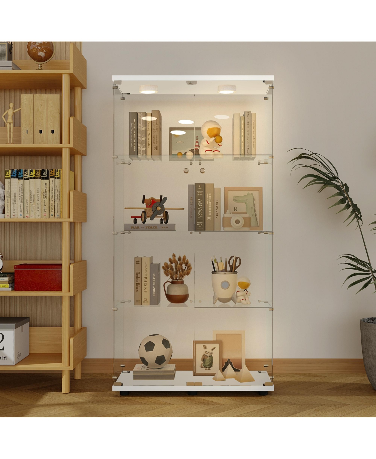 Click here for Flynama Tempered Glass Display Cabinet with Remote... prices