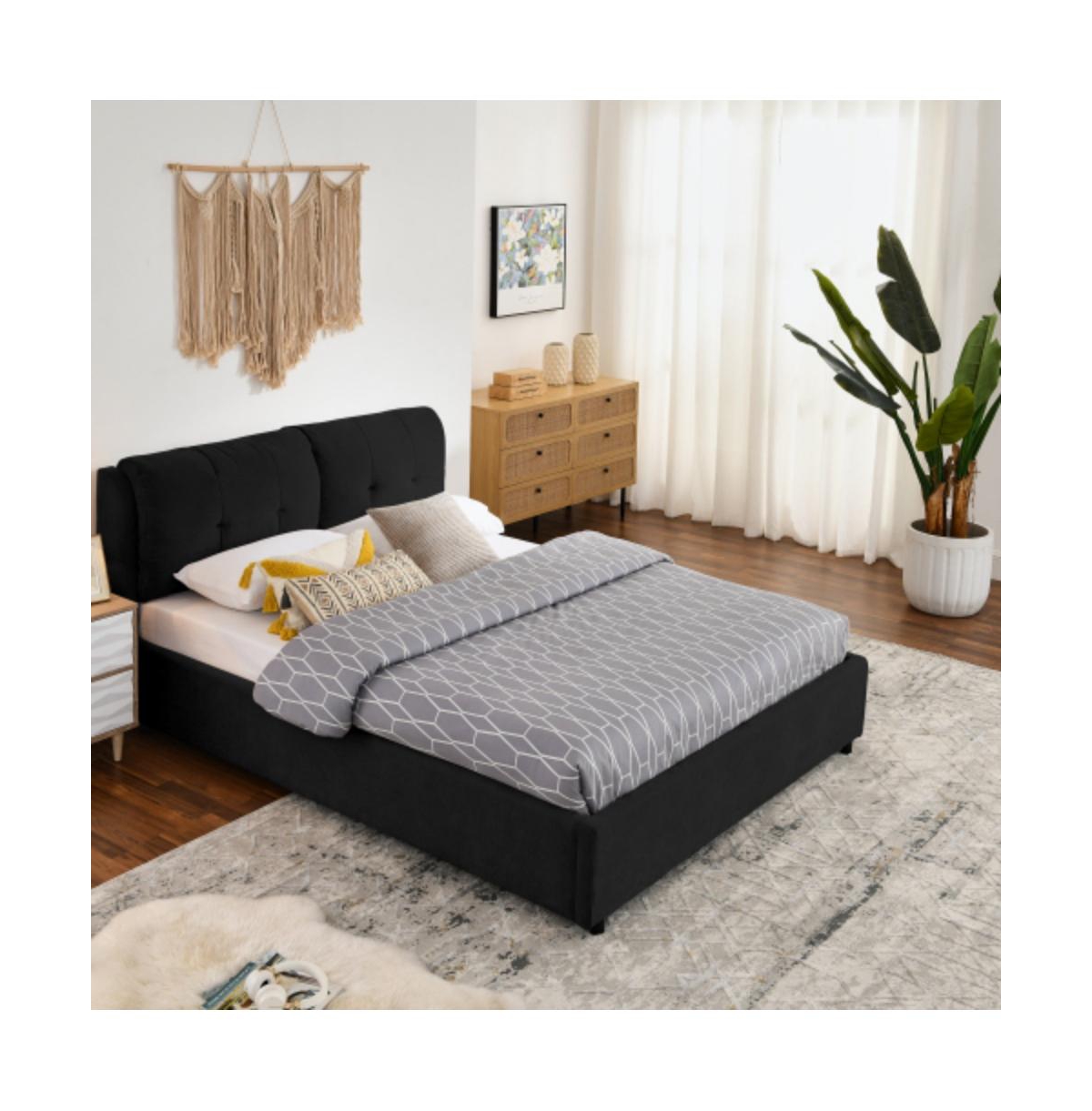 Click here for Lucky One Queen Size Storage Upholstered Hydraulic... prices