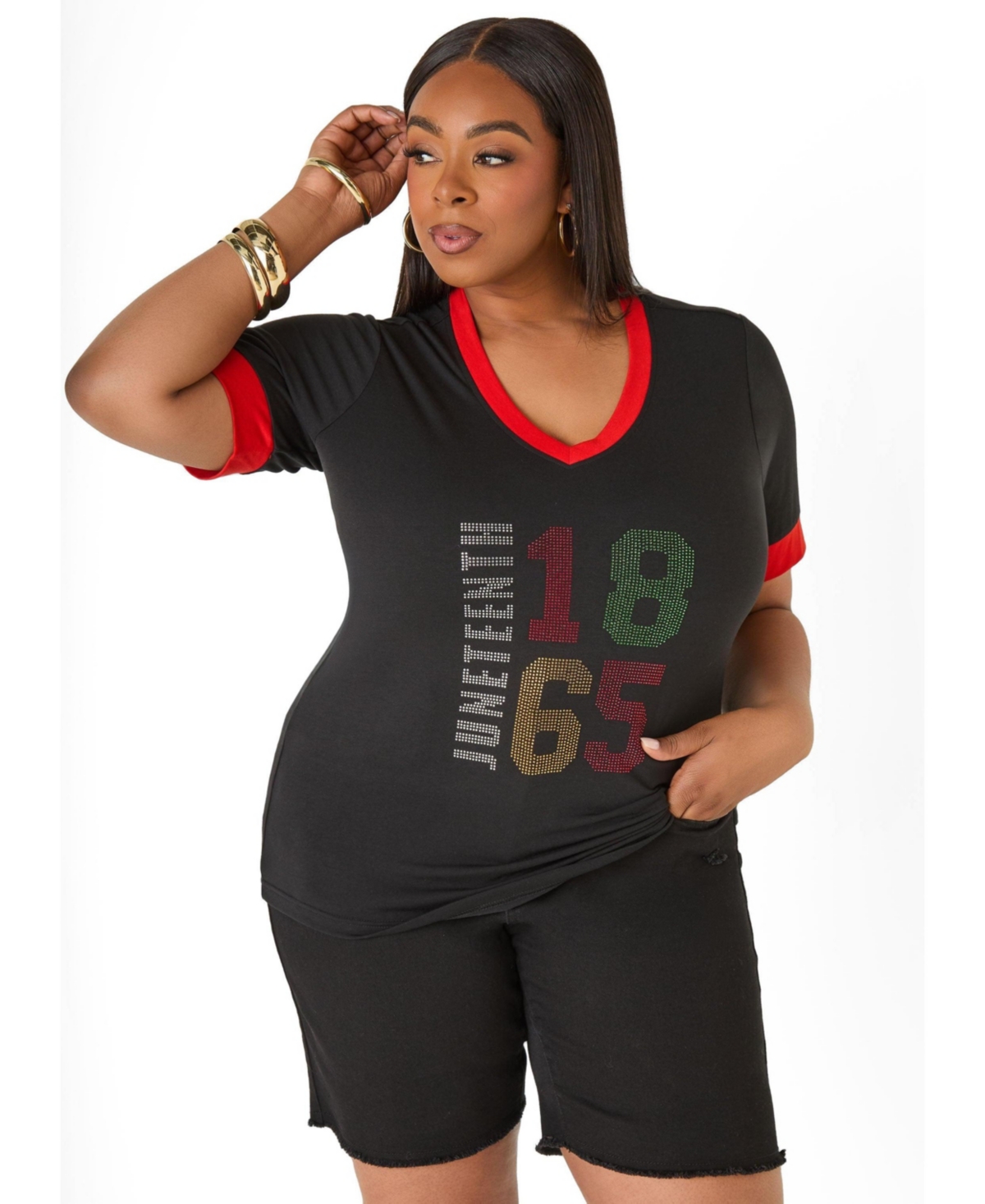Click here for Ashley Stewart Plus Size Juneteenth 1865 Crystal W... prices