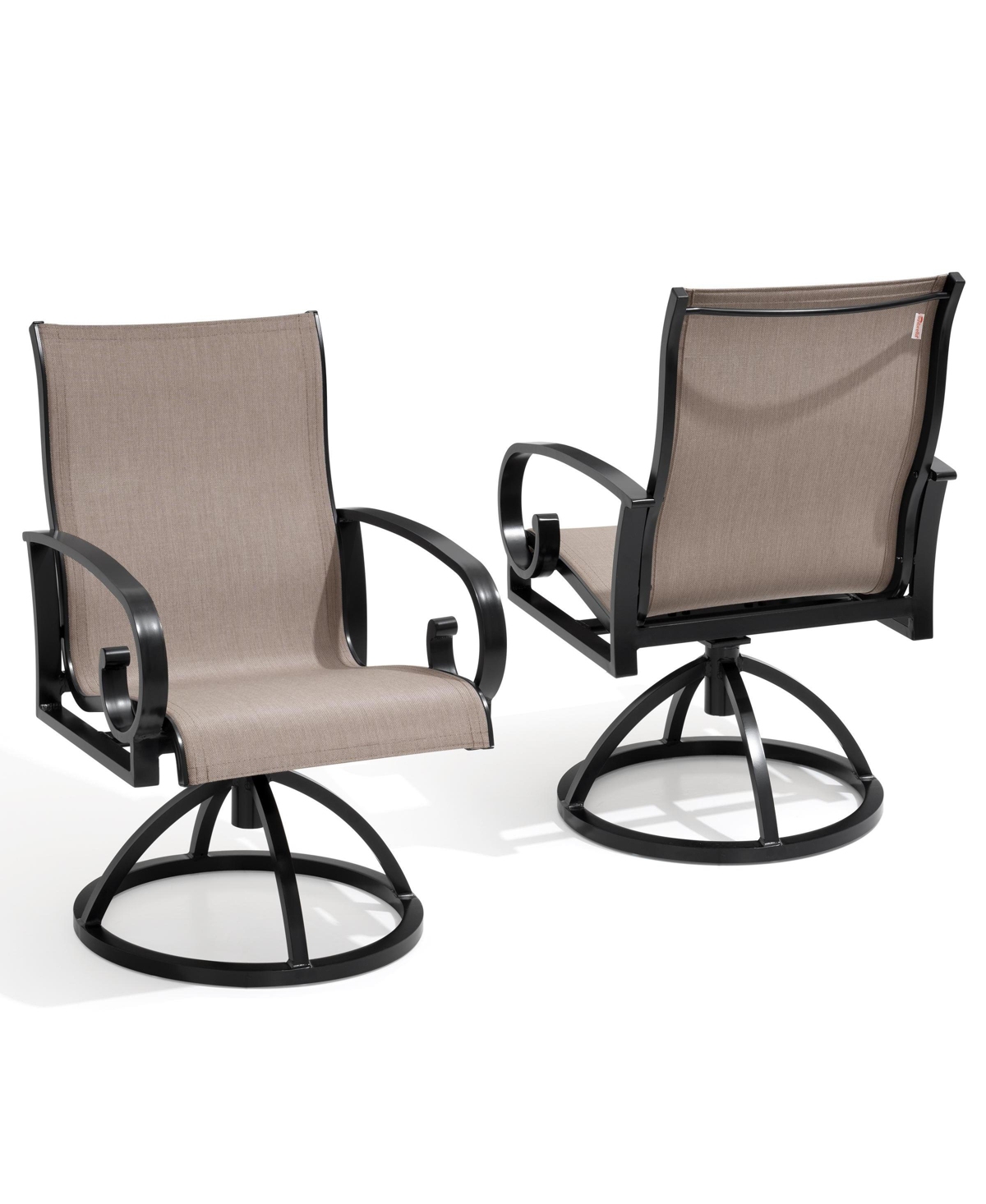 Click here for Pellebant Outdoor Aluminum Patio Swivel Dining Cha... prices