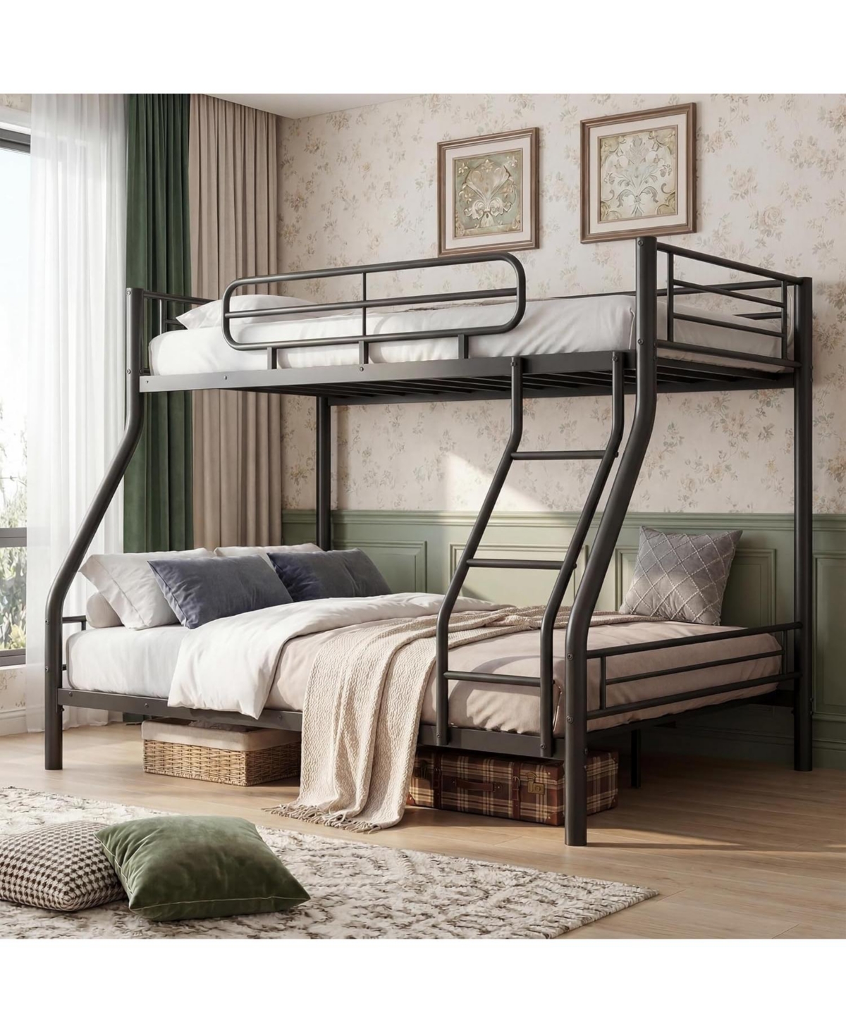 Click here for gaomon Twin Over Full Bunk Bed Frame  Heavy Duty M... prices