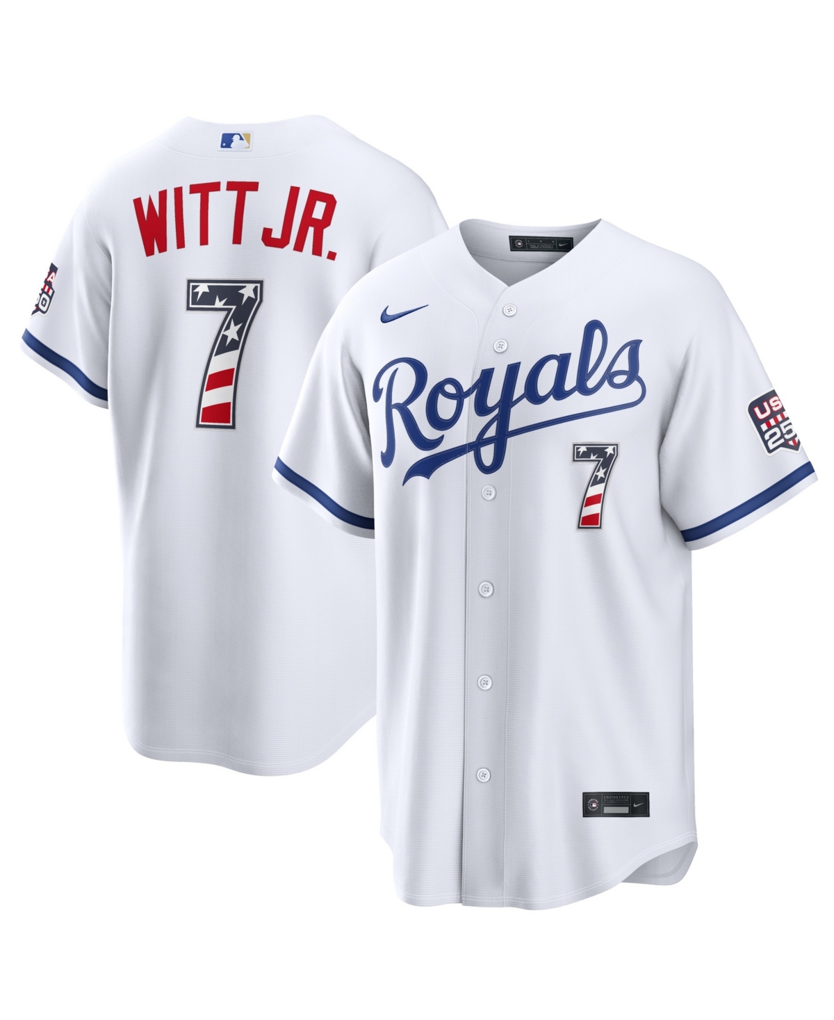 Click here for Nike Mens Bobby Witt Jr. White Kansas City Royals... prices
