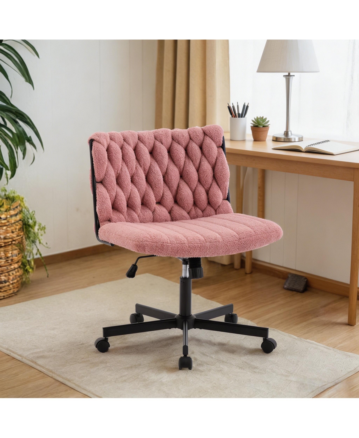 Click here for homfan 25.4L x 26.2W x 35H in Wide Office Chair wi... prices