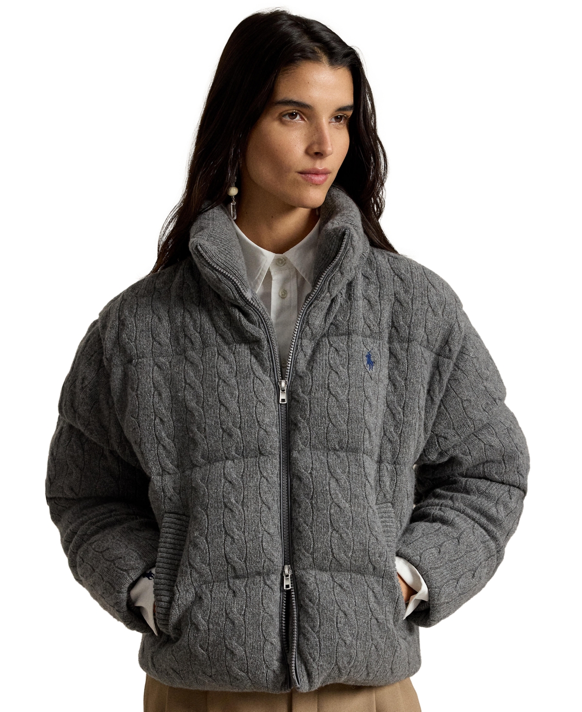 Click here for Polo Ralph Lauren Womens Mock Neck Puffer Jacket -... prices