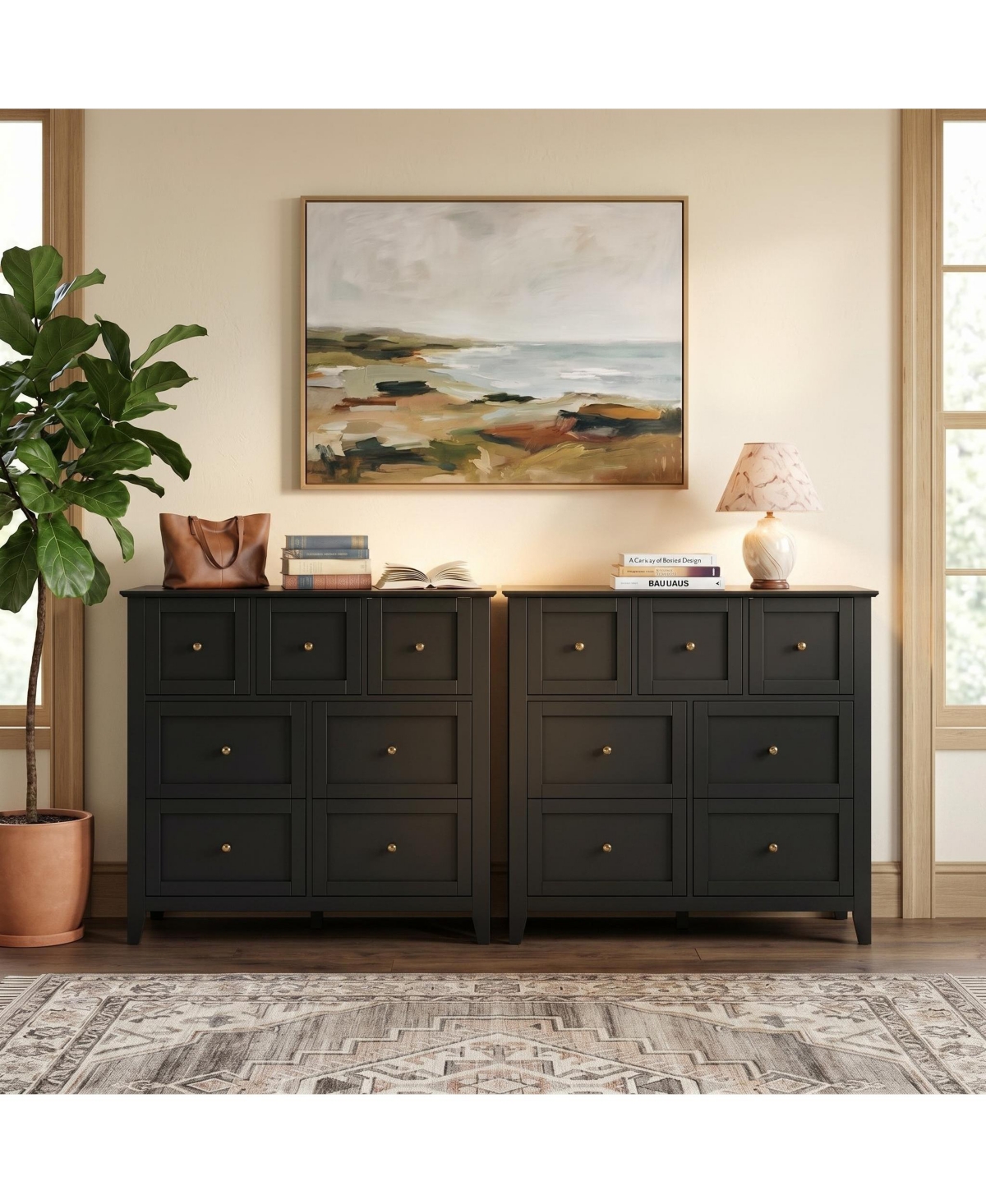Click here for homfan 2 Set of Modern 7-Drawer Entryway Storage C... prices