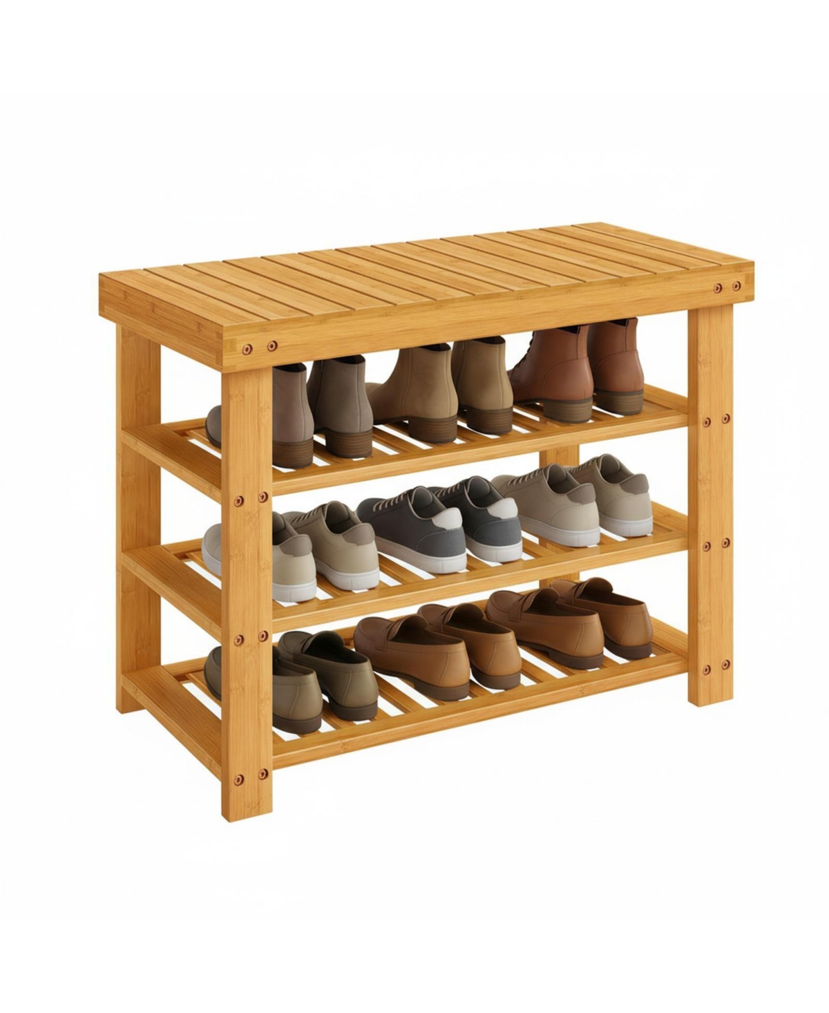 Click here for Yigii Shoe Rack Bench 4 Tier Storage Organizer Bam... prices