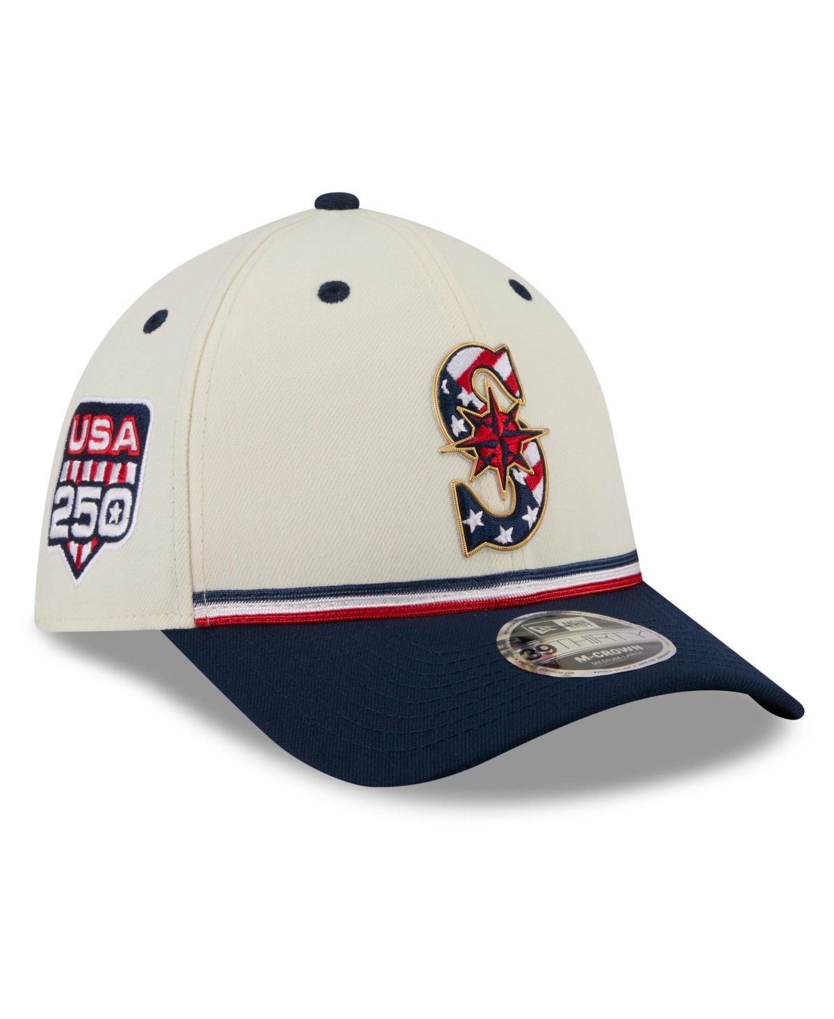 Click here for New Era Mens Cream/Navy Seattle Mariners Usa 250 F... prices