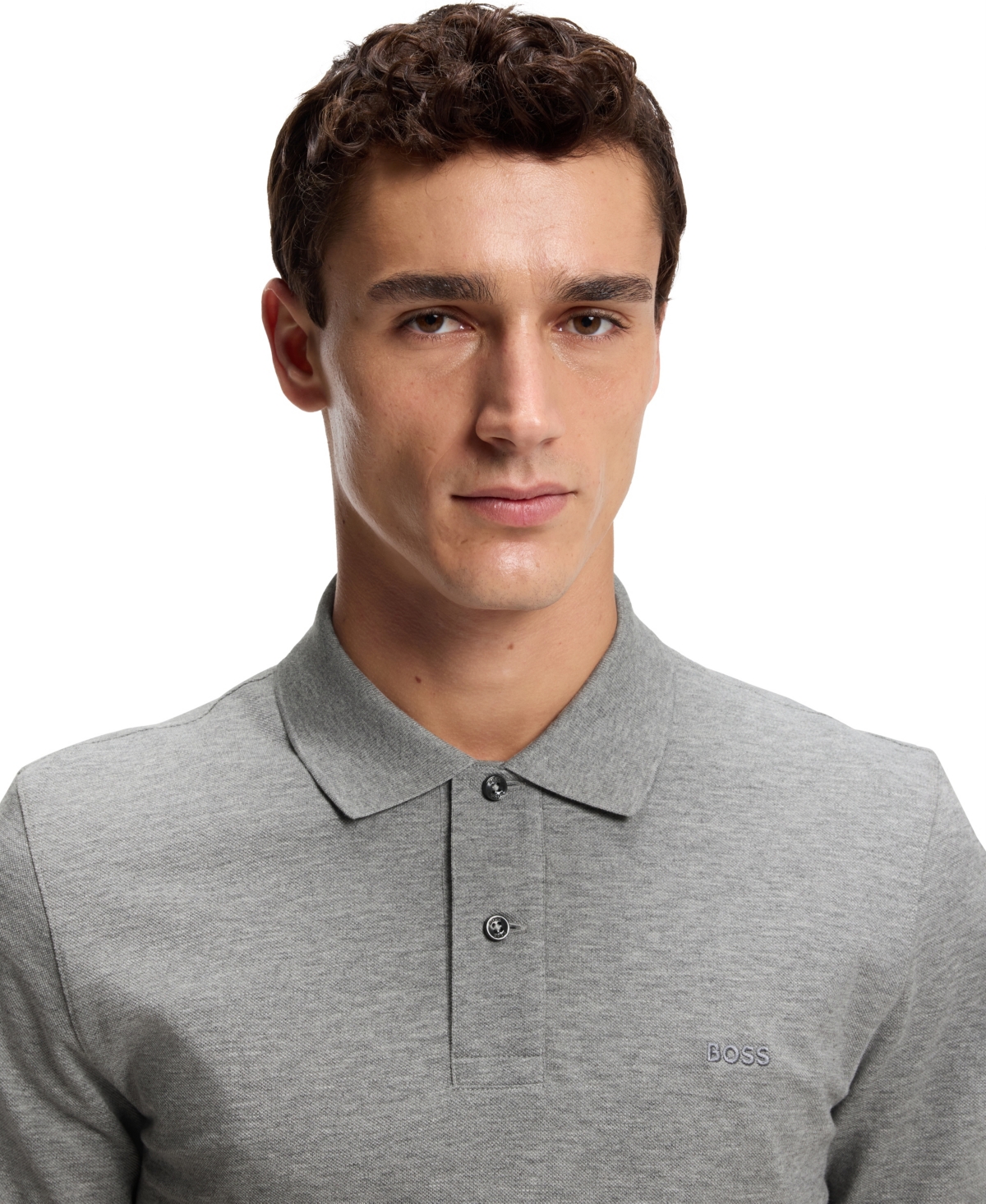 Click here for Boss by Hugo Boss Mens Cotton Pique Embroidered Lo... prices