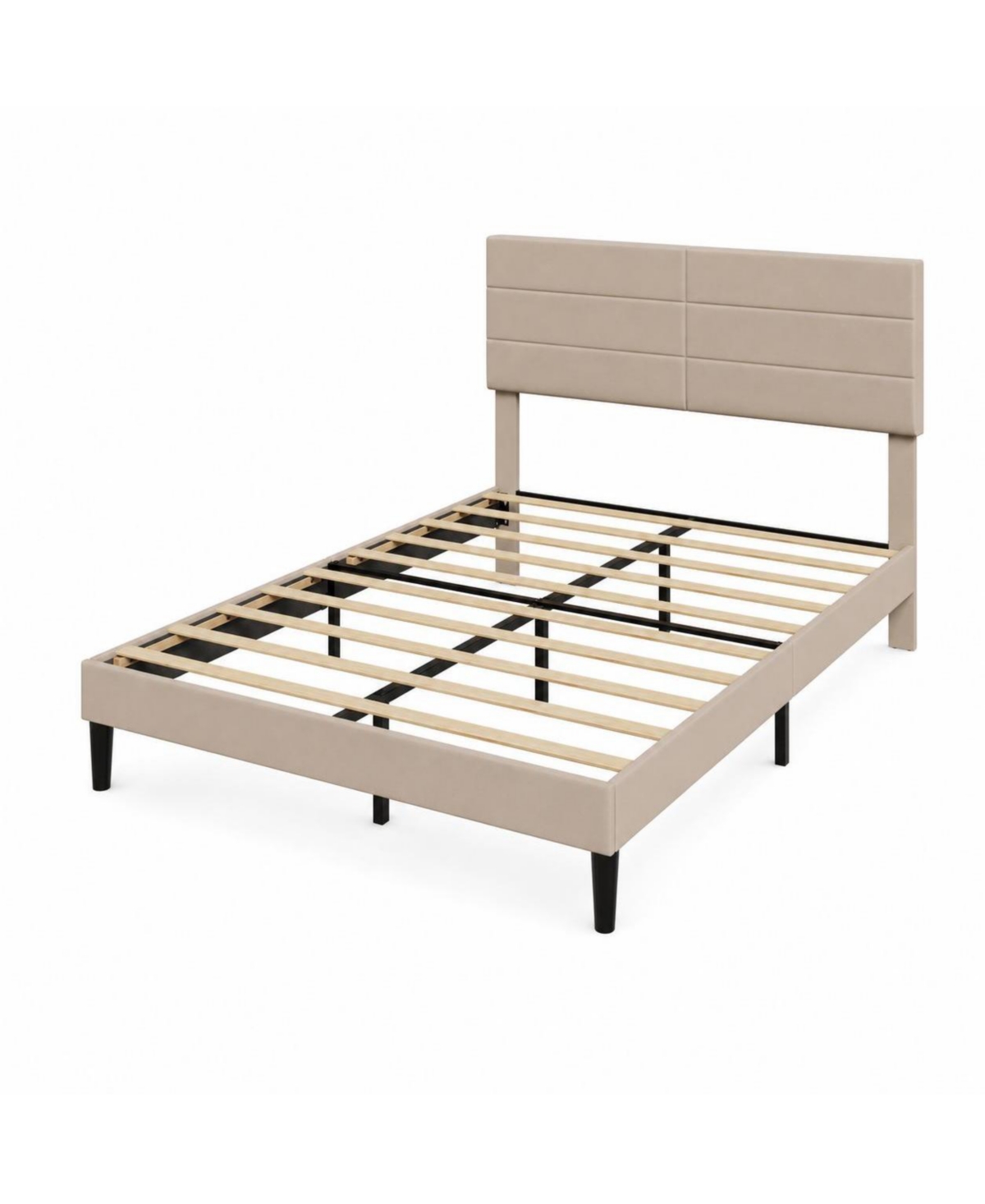 Click here for homfan Full Size Bed Frame with Adjustable Headboa... prices
