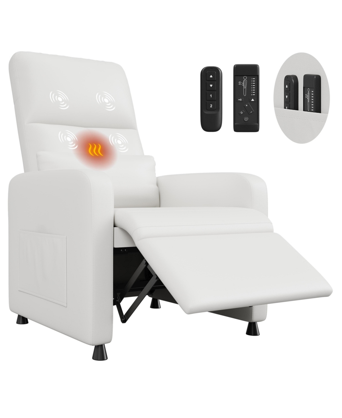 Click here for homfan Ergonomic Pu Leather Power Recliner for Adu... prices