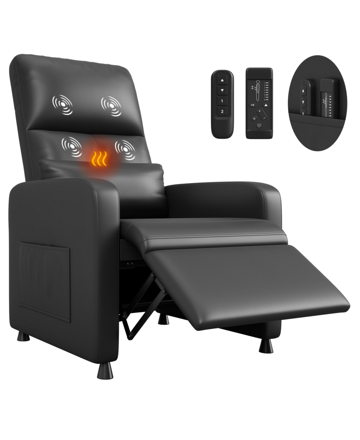 Click here for homfan Ergonomic Pu Leather Power Recliner for Adu... prices