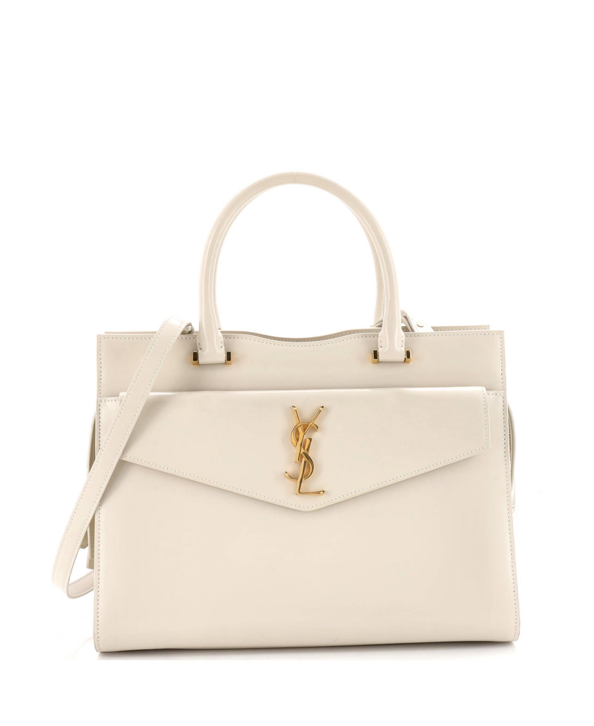 Click here for Pre-Owned Saint Laurent Medium Uptown Tote Leather... prices
