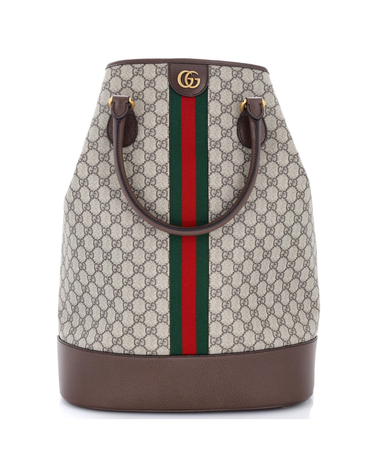 Click here for Pre-Owned Gucci Savoy Duffle Bag Gg Coated Canvas... prices