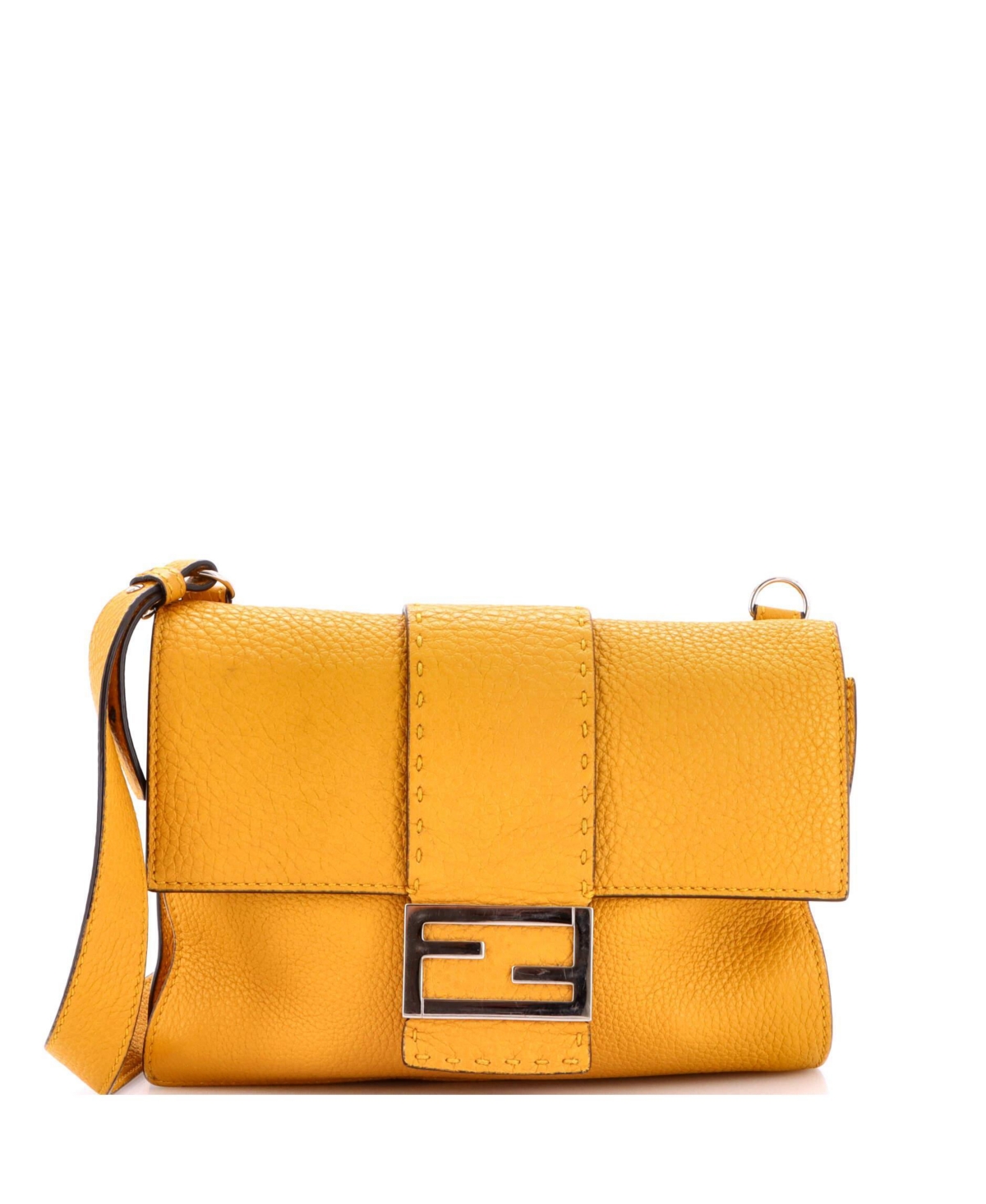 Click here for Pre-Owned Fendi Medium Flat Baguette Crossbody Bag... prices