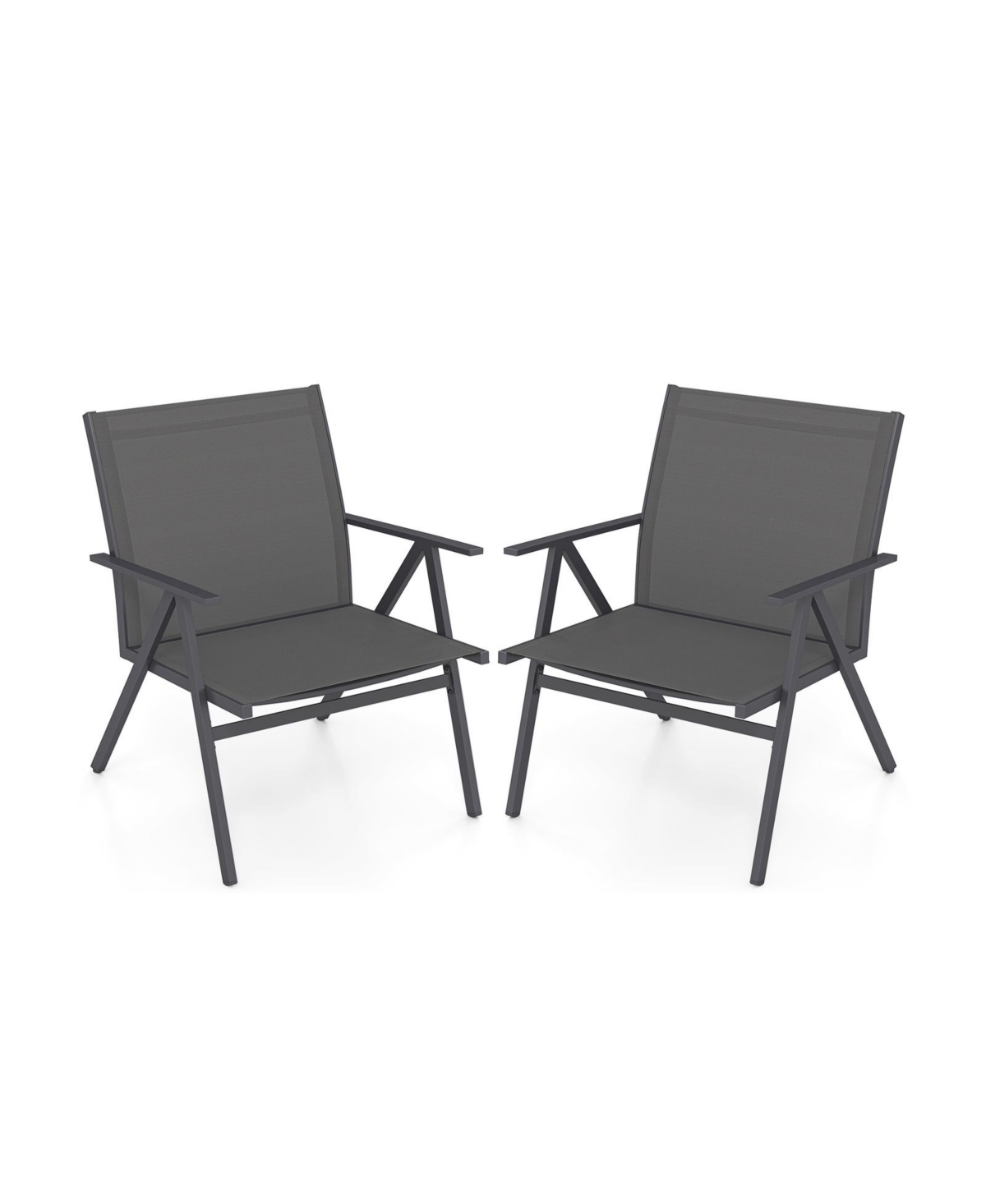 Click here for Slickblue Outdoor Seating Chairs Set of 2 with Mes... prices