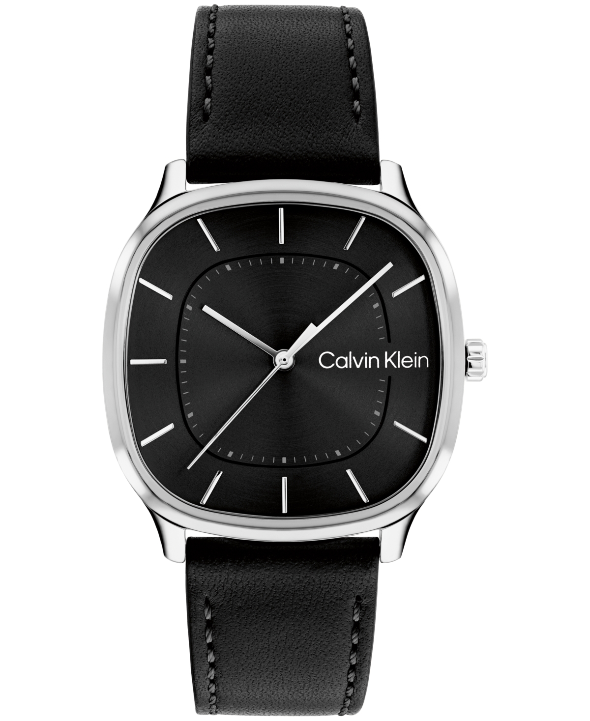 Click here for Calvin Klein Mens Ck Shape Black Leather Strap Wat... prices