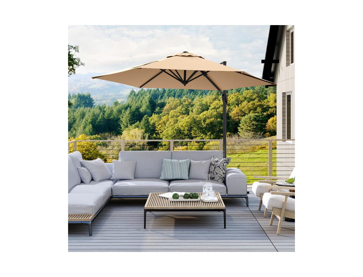Click here for Clihome 9 Ft Cantilever Patio Umbrella with Vented... prices