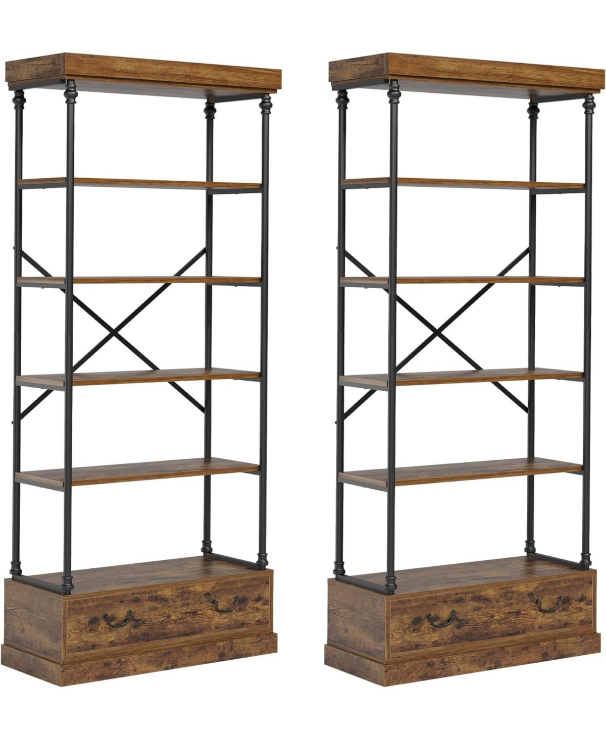 Click here for gaomon 5 Tier Bookshelf with Storage Drawer  81.3... prices