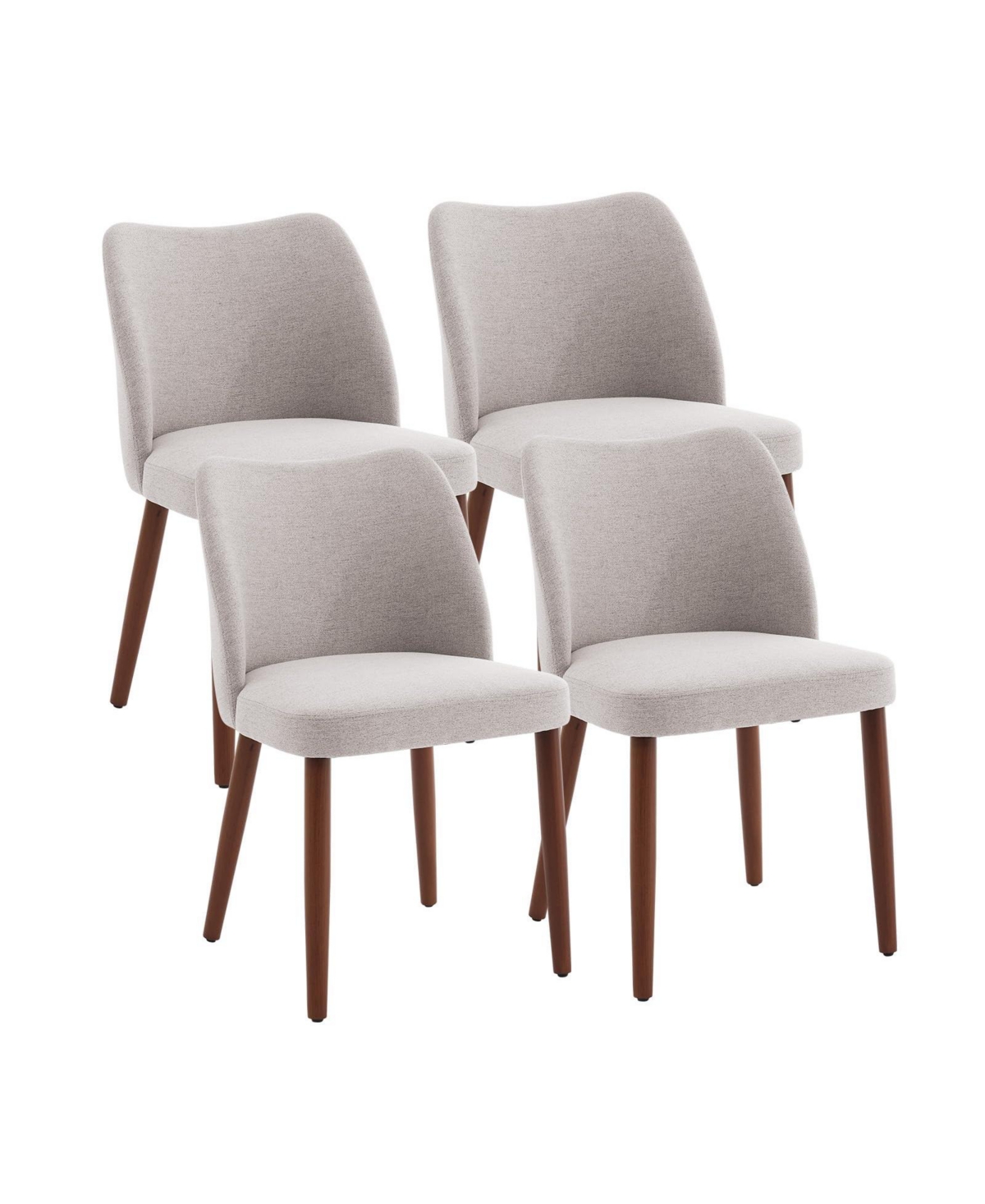Click here for gaomon Set of 4 Linen Upholstered Dining Side Chai... prices