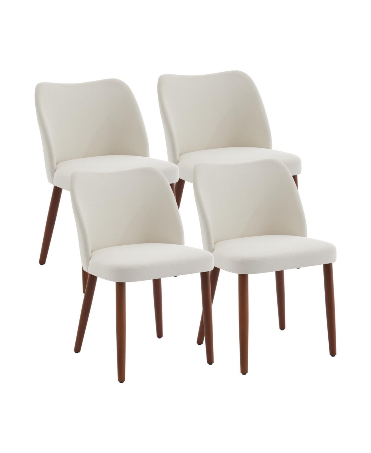 Click here for gaomon Set of 4 Linen Upholstered Dining Side Chai... prices