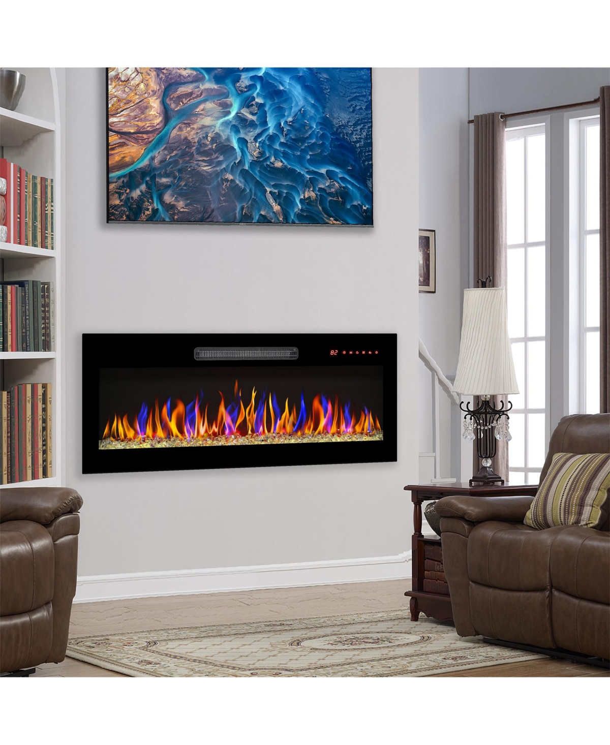 Click here for Clihome 36-42 inch Electric Fireplace Heater Reces... prices