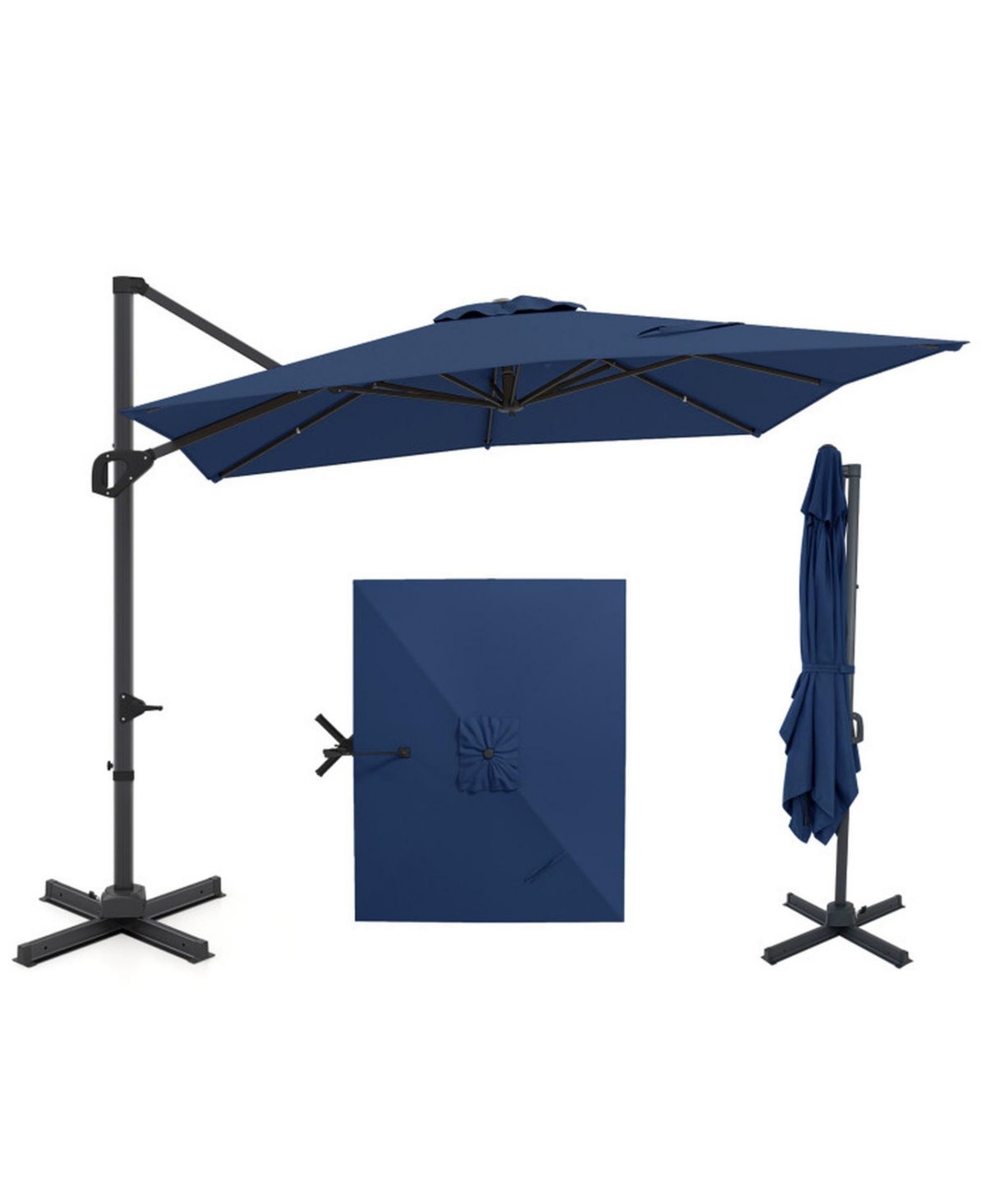 Click here for Sugift 11 x 9 Feet Cantilever Patio Umbrella with... prices