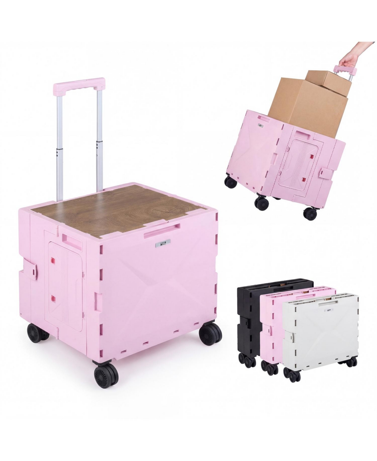 Click here for Mecale Foldable Utility Cart on 4 Rotating Wheels... prices