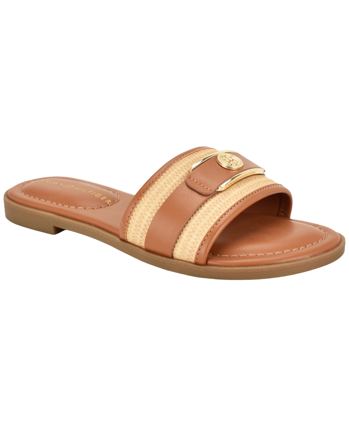 Click here for Tommy Hilfiger Womens Melie Flat Slide Sandals - M... prices