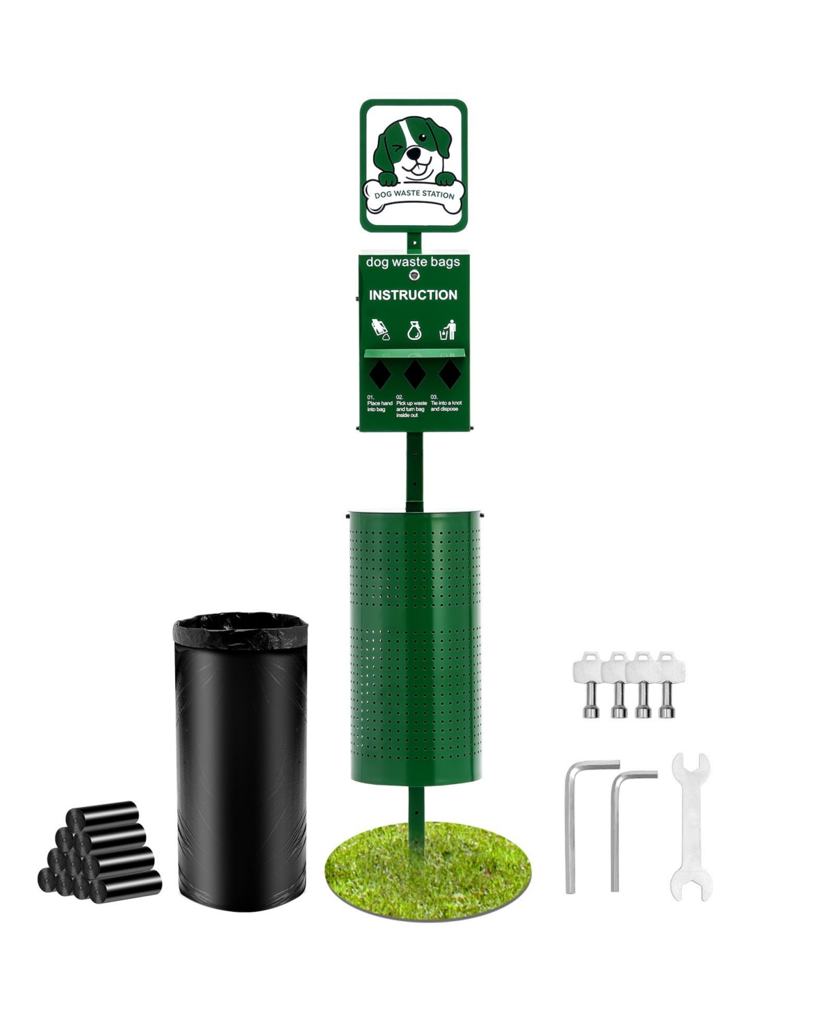 Click here for Vevor Dog Waste Station with 600 Dog Poop Bags Com... prices