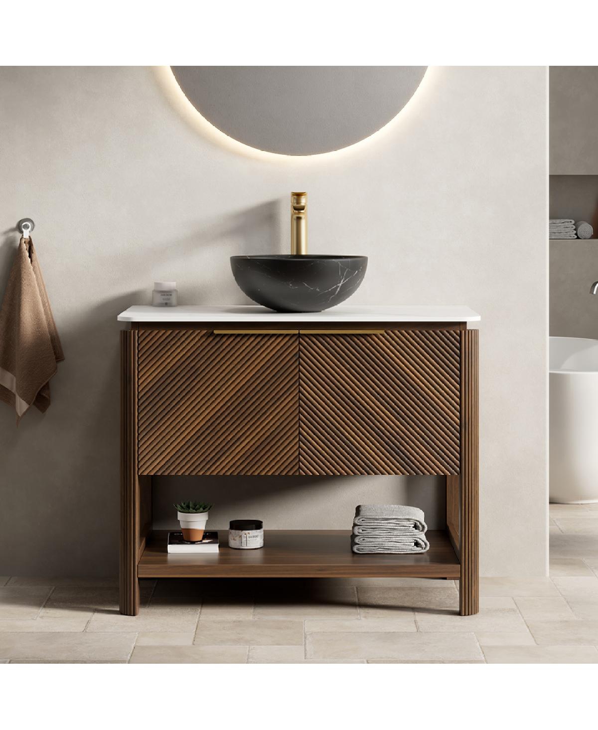Click here for Sillysis 30 Modern Bathroom Vanity with Vessel Sin... prices