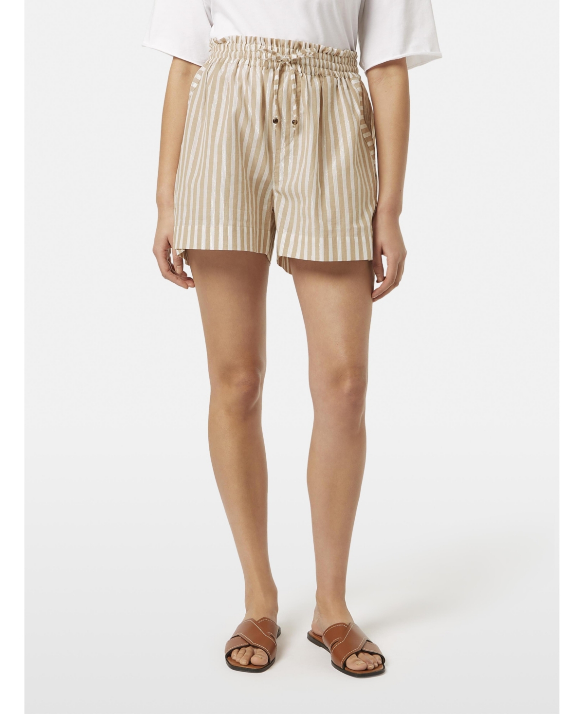 Click here for Scotch & Soda Womens High Rise Lurex Stripe Printe... prices