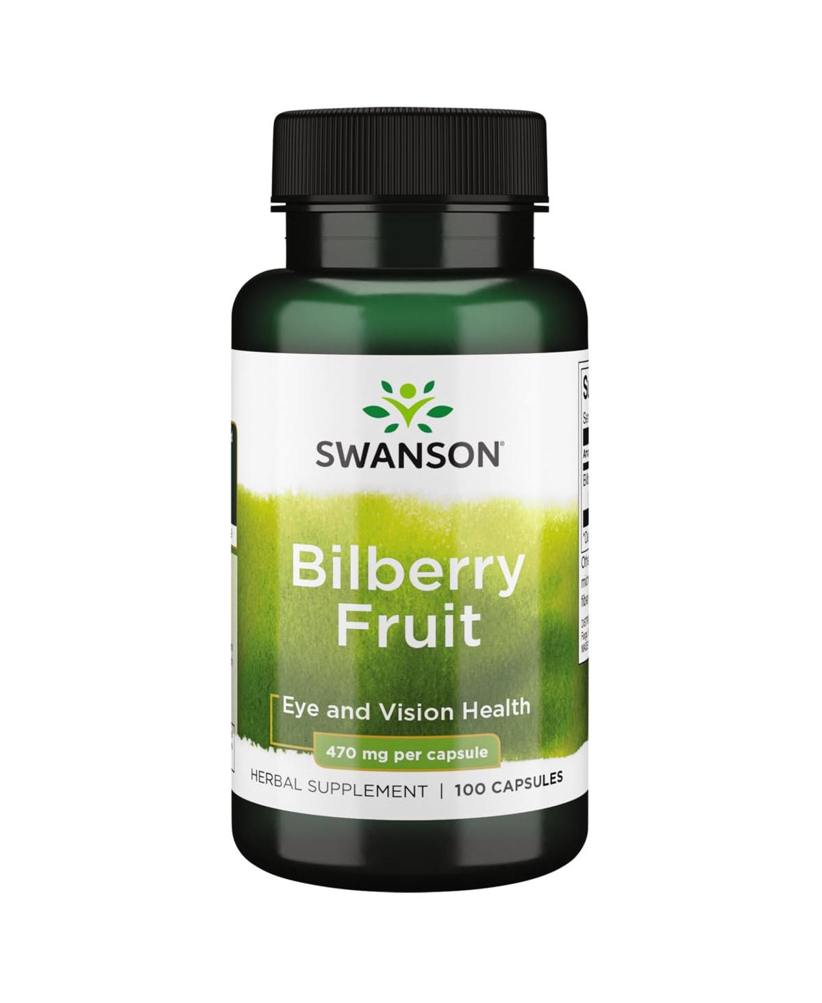 Click here for Swanson Bilberry Fruit 470 Milligrams 100 Capsules prices