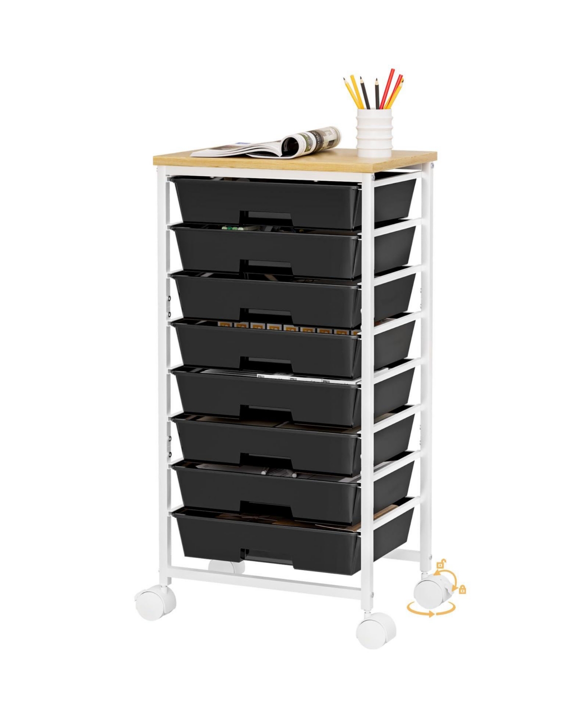 Click here for Xdovet Rolling Stordrawer Cart 8-Drawer Anti-fall... prices
