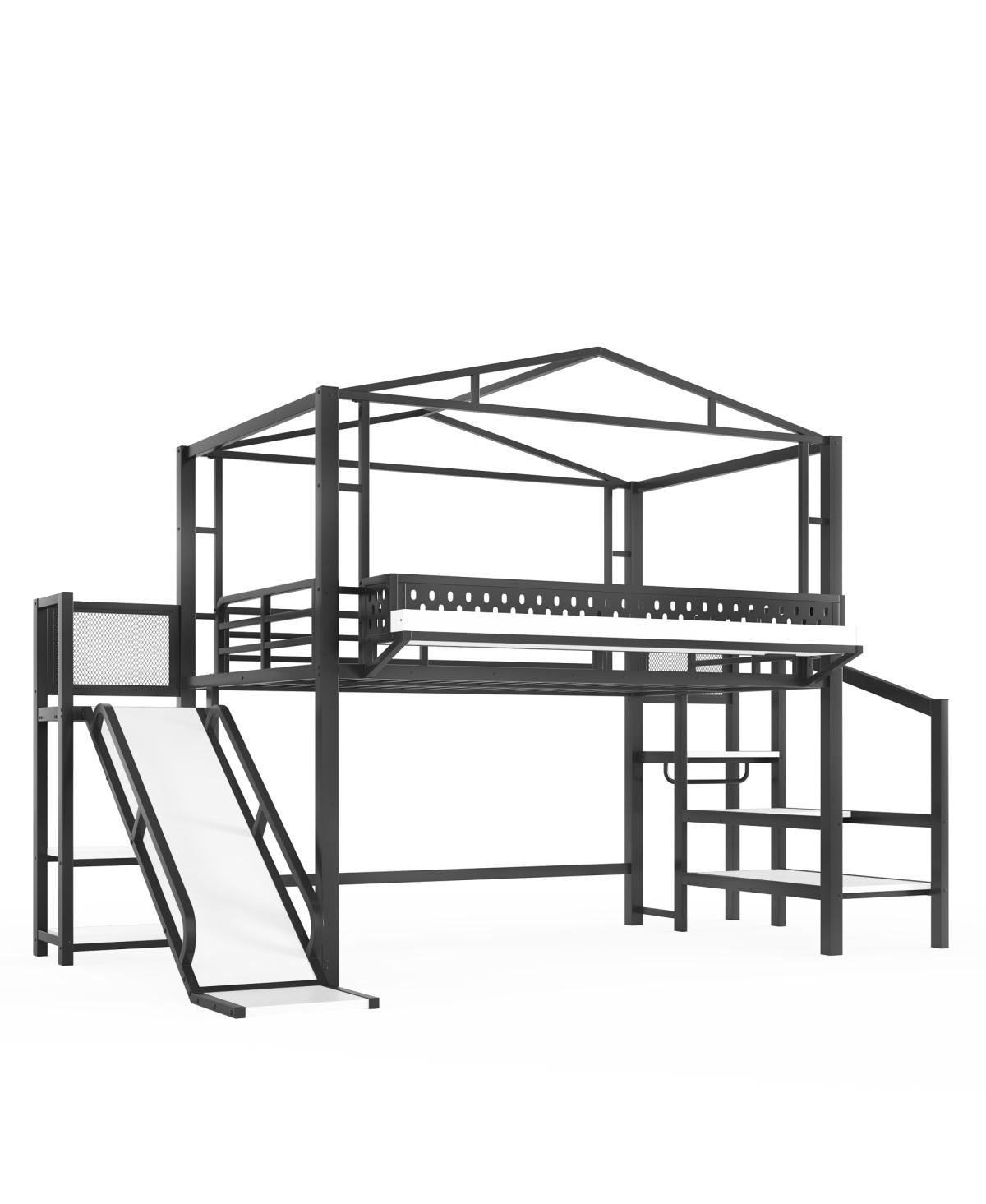 Click here for Streamdale Furniture Full Size Metal Loft Bed with... prices