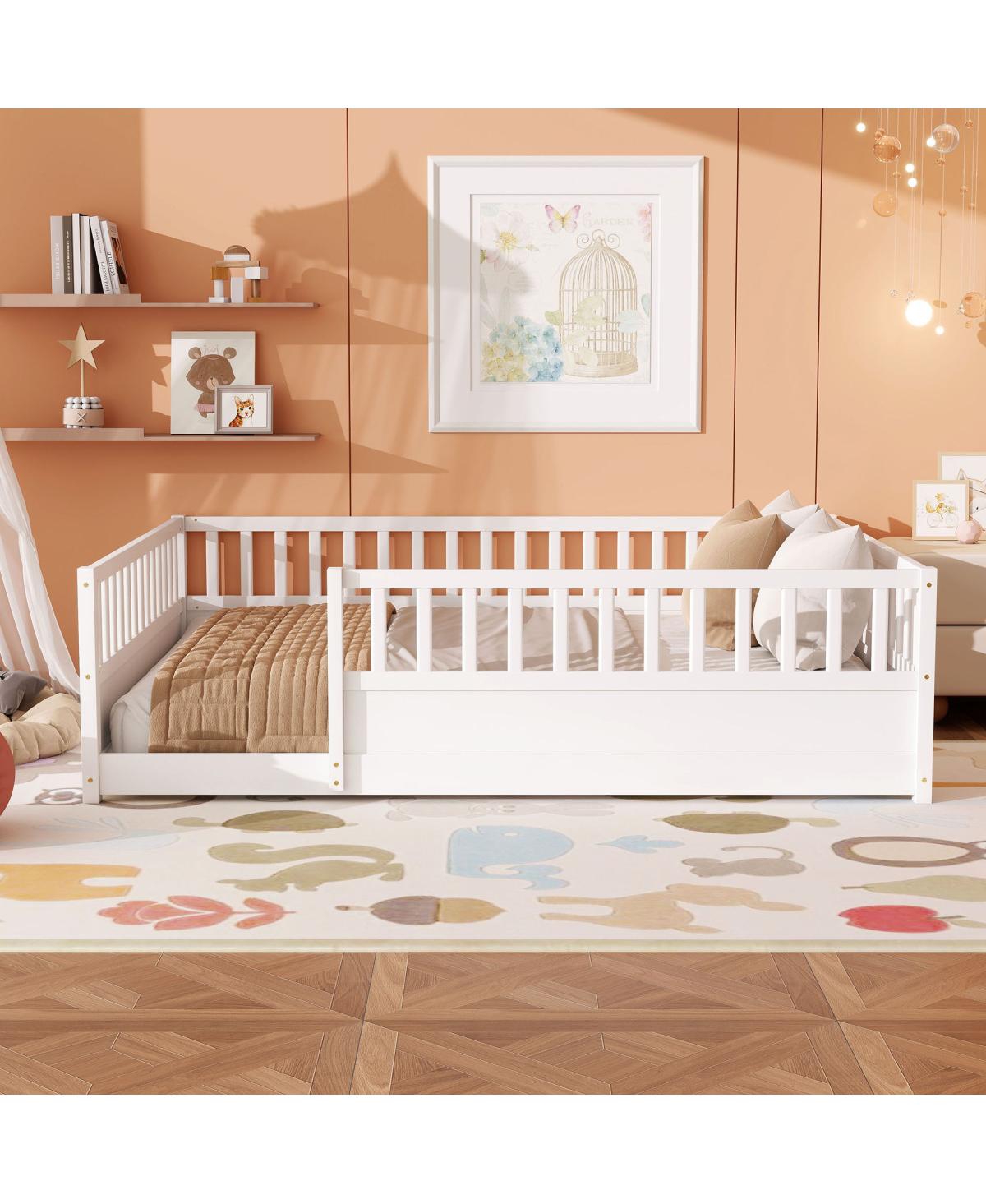 Click here for Streamdale Furniture Queen Montessori Floor Bed wi... prices