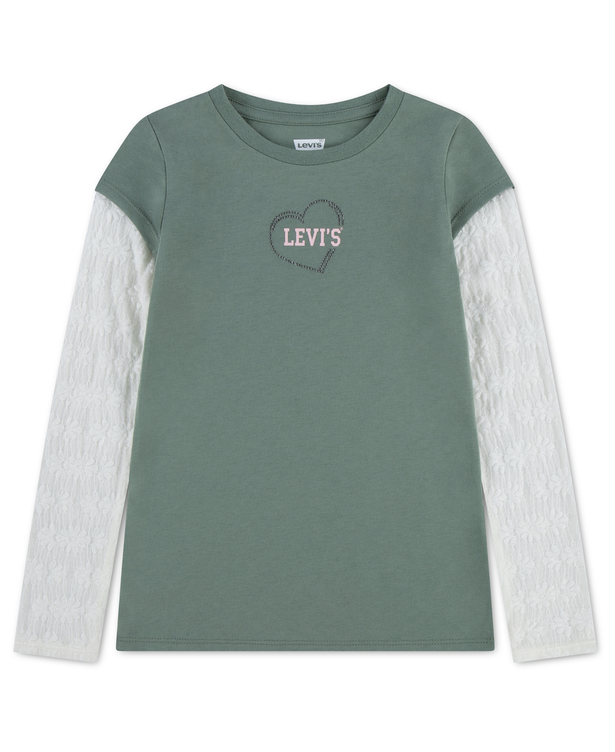 Click here for Levis Girls 7-16 Twofer Long-Sleeve Knit T-Shirt -... prices