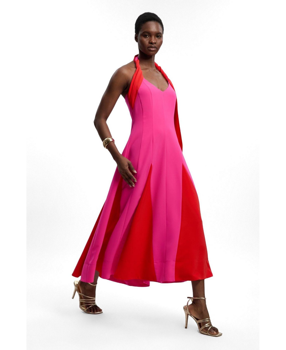 Click here for Karen Millen Womens Maxi Dress - Pink prices