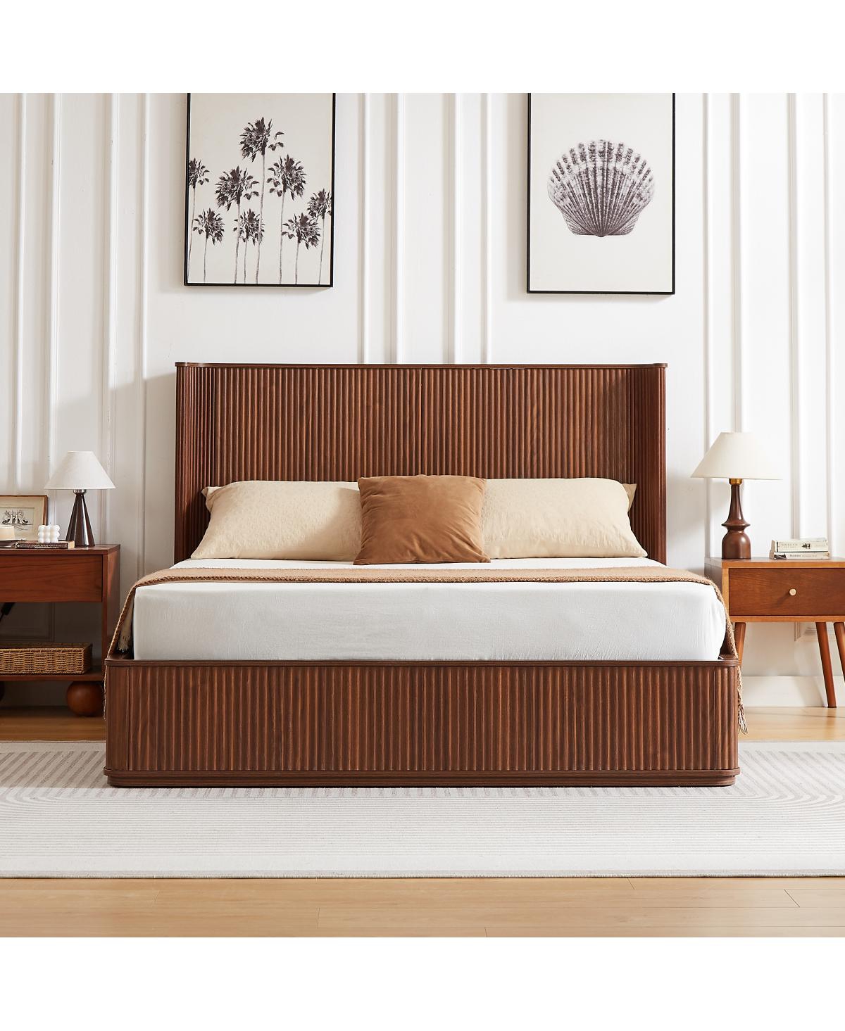 Click here for Streamdale Furniture Corrugated Wave Wood Platform... prices